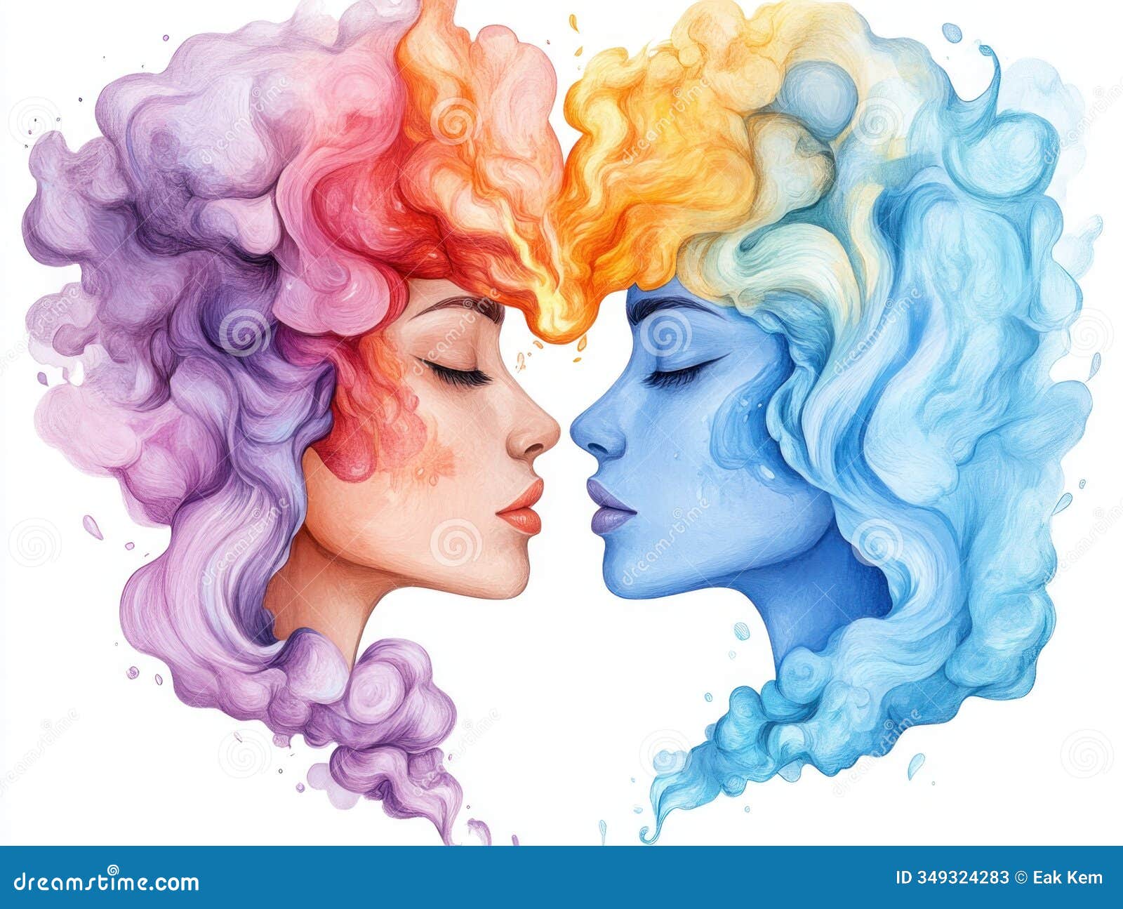 Artistic Depiction of Relationships Language-Focused Visuals Showcasing ...