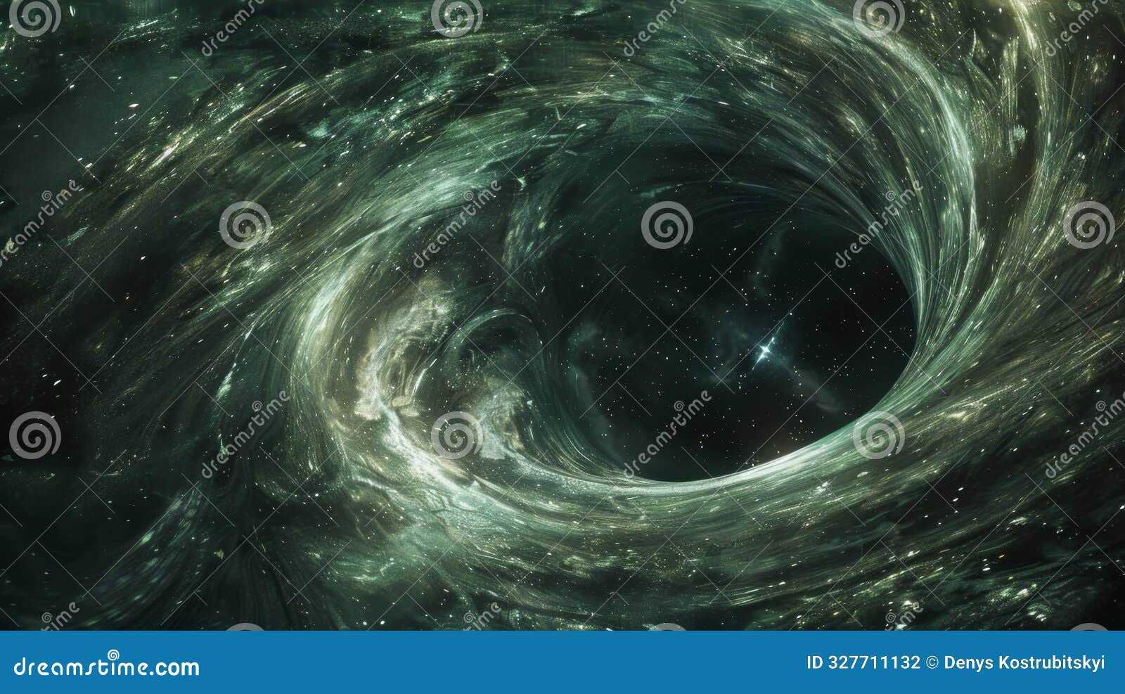 Celestial Vortex A Look Inside The Black Holes Illustration Wallpaper ...