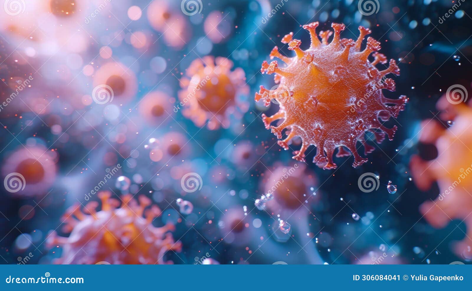 An Artistic Depiction of Virus Particles, Their Symmetrical Shapes ...