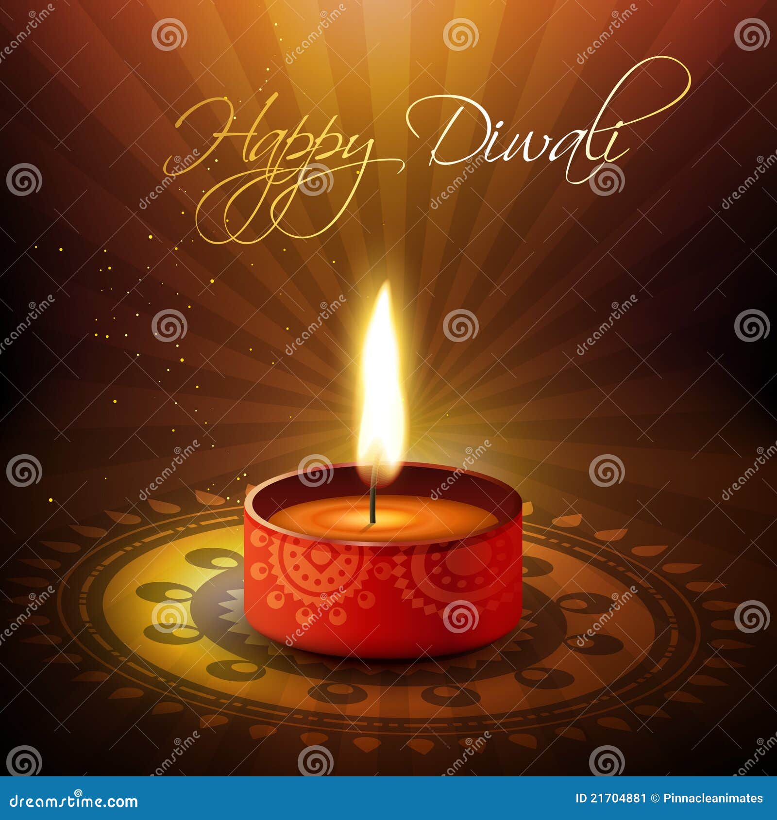 Artistic diwali diya stock illustration. Illustration of hinduism ...