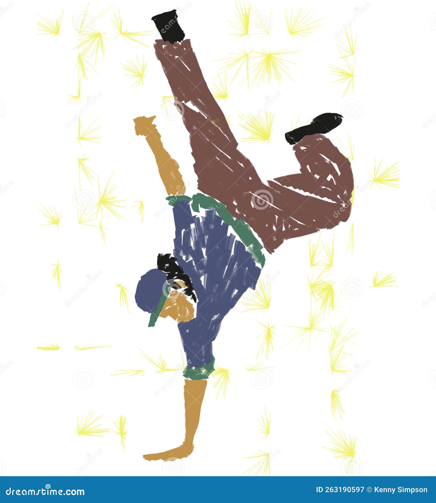 Hip Hop Movement stock image. Illustration of drawing - 263190597