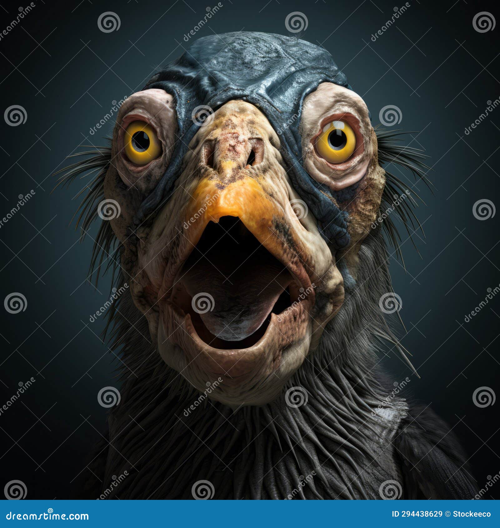 Epic Portraiture of a Penguin with a Weird Beak and Crazy Facial ...