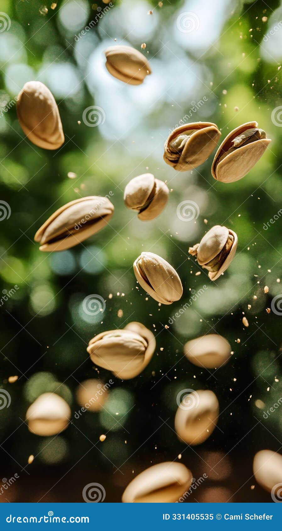Pistachios Exploding in Mid-air with Motion Blur Stock Image - Image of ...