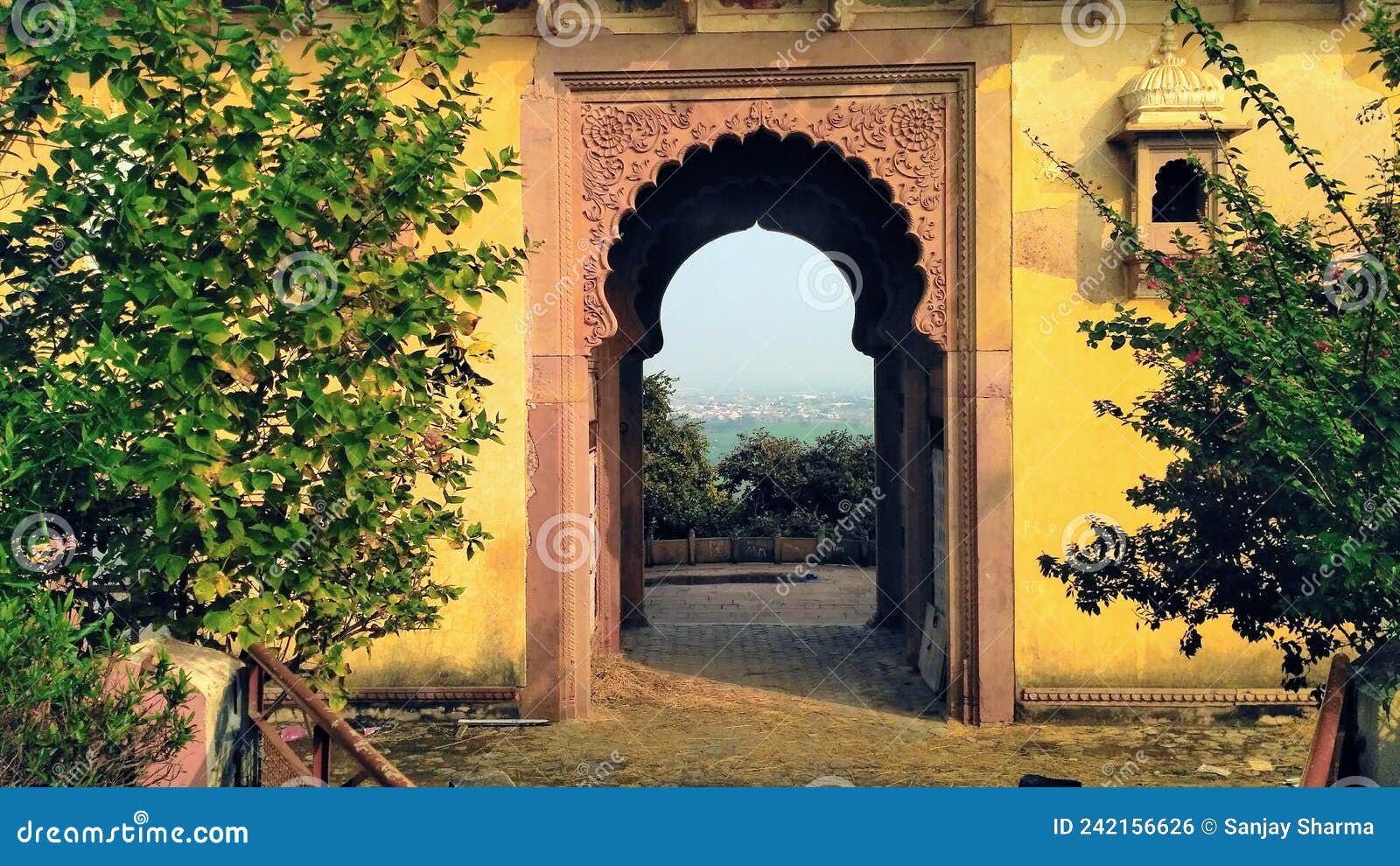 Artistic Entrance Gate in the Fort Stock Photo - Image of fort ...