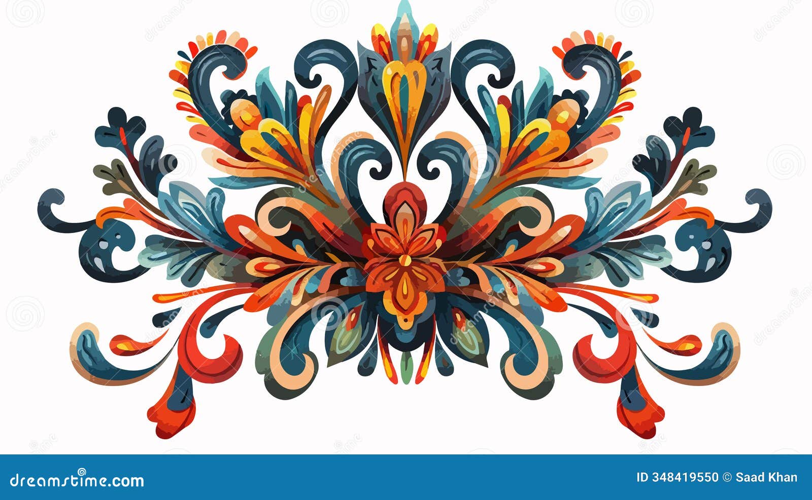 Ethnic Decorative Element Vector Illustration for Abstract Design Stock ...