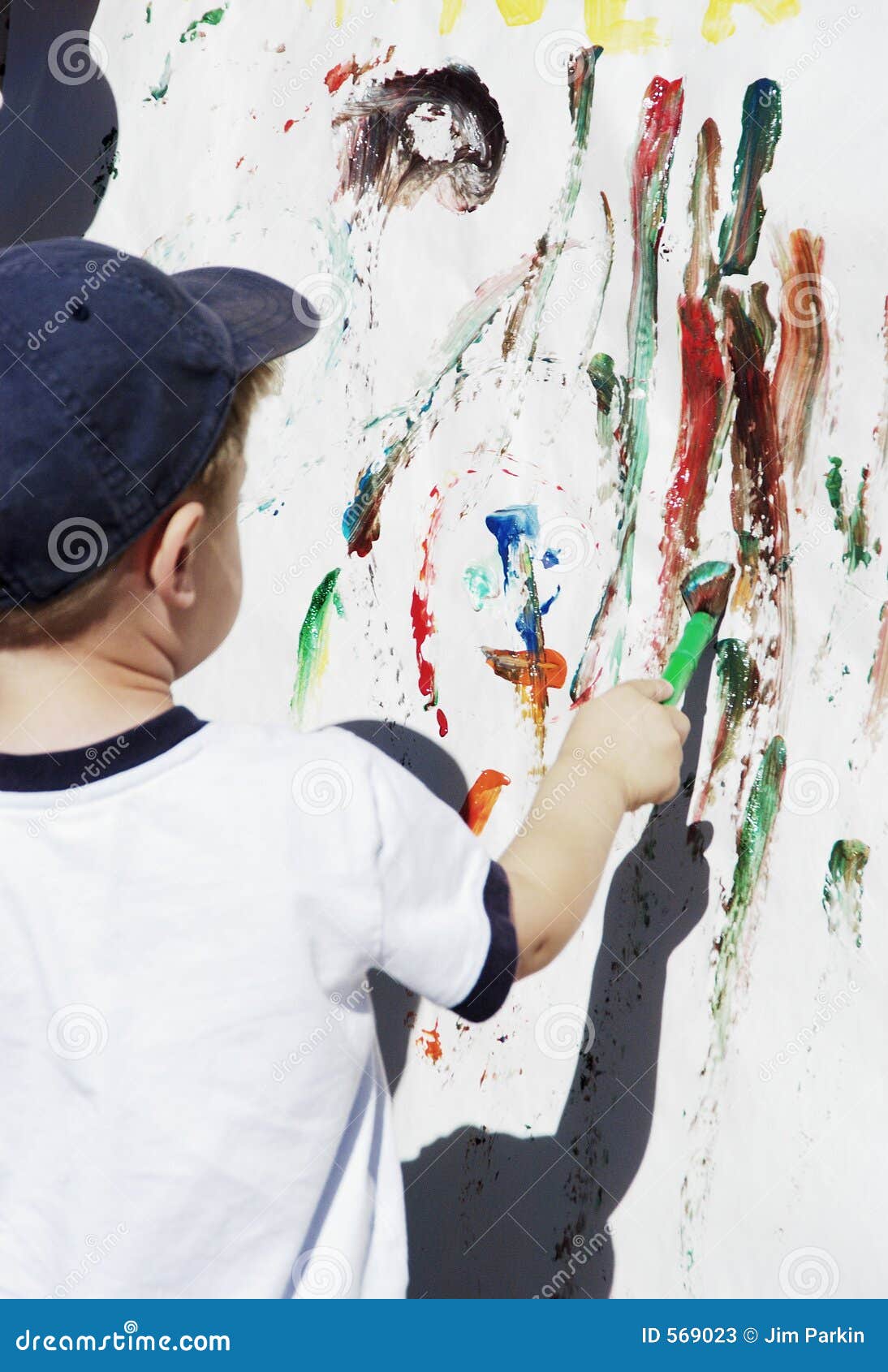 Artistic expression 1 stock image. Image of brushes, playing - 569023