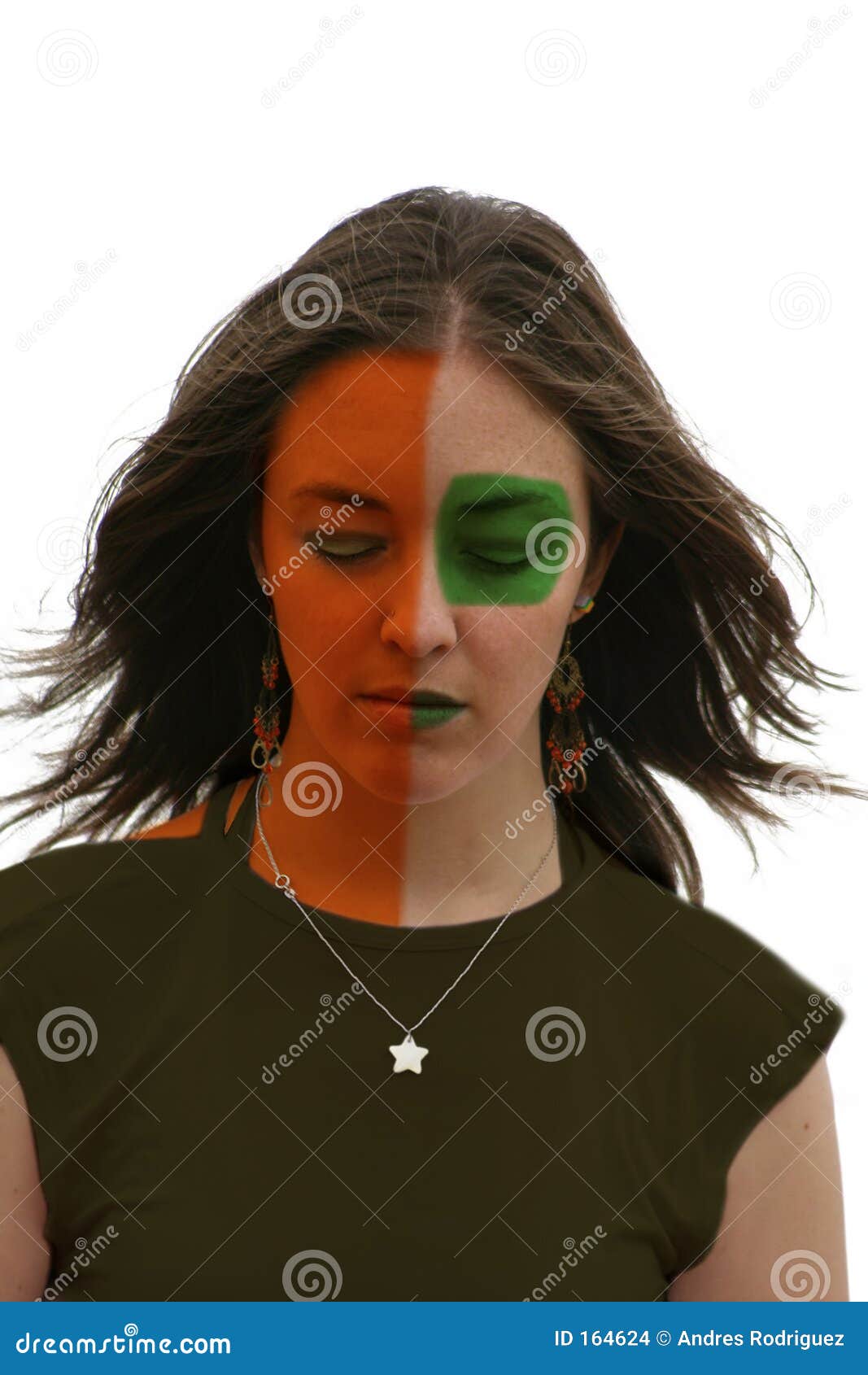 Artistic face - sally girl stock photo. Image of hair, isolated - 164624