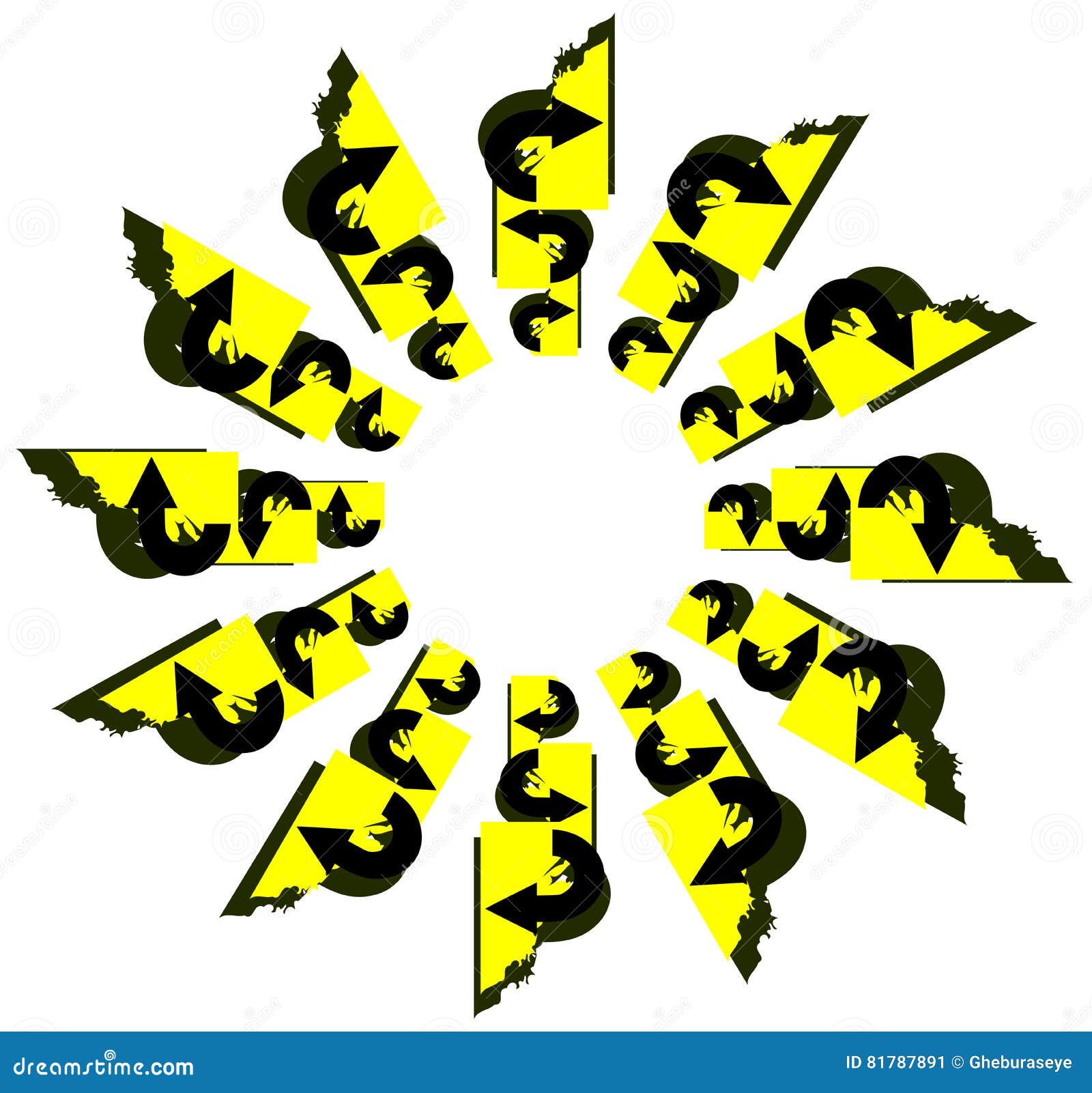 Artistic Fantasy with Arrows Isolated Stock Vector - Illustration of ...