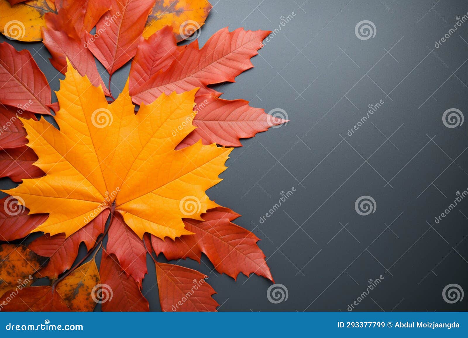 Artistic Flat Lay with Maple Leaf Texture, Perfect for Thanksgiving ...