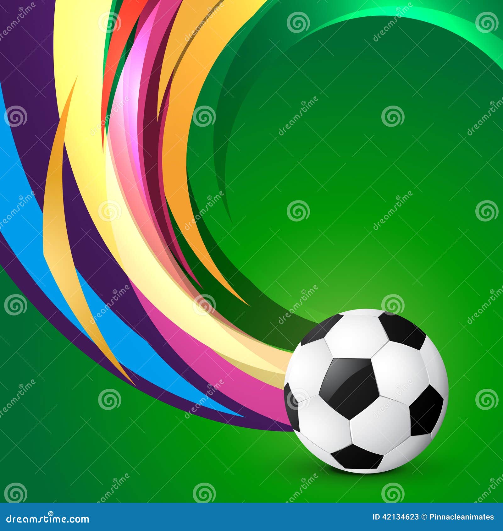 Artistic football design stock vector. Illustration of card - 42134623