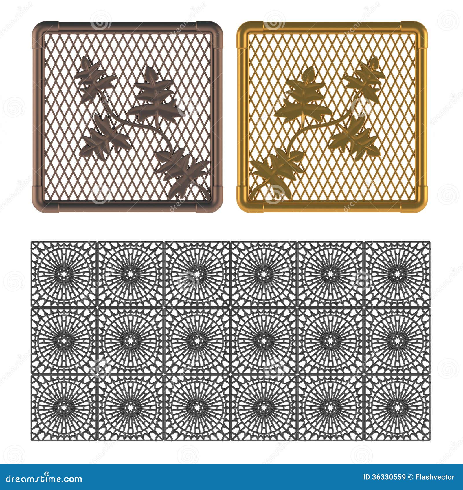 Artistic Forging Metal. Patterns Stock Illustration - Illustration of ...