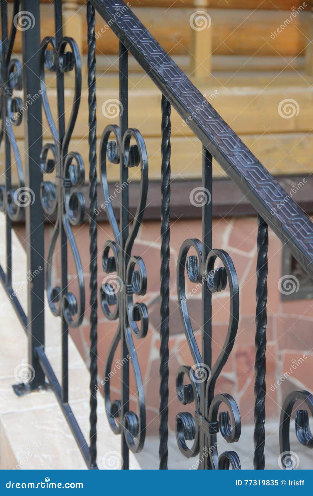 Artistic forging stock image. Image of skill, handrail - 77319835