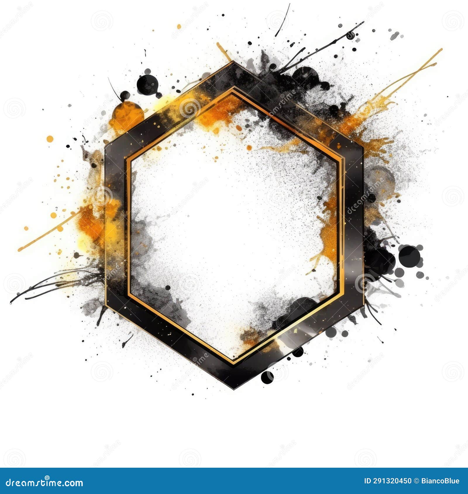 Artistic Frame for Design Advertising Placement and Buzzy Logo Background Stock Photo - Image of ...