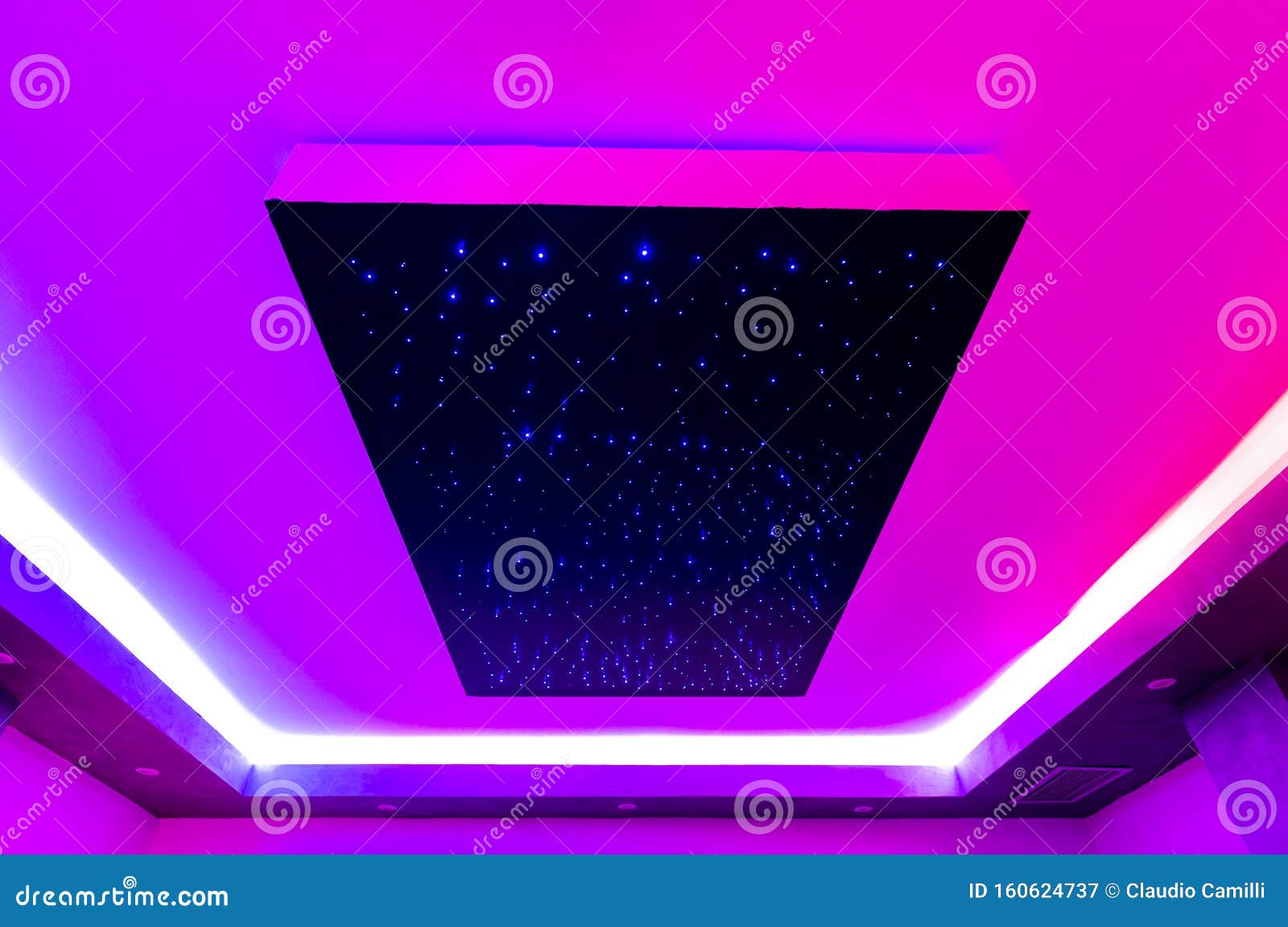 Artistic Geometric Light Inside of a Spa Stock Image - Image of ...