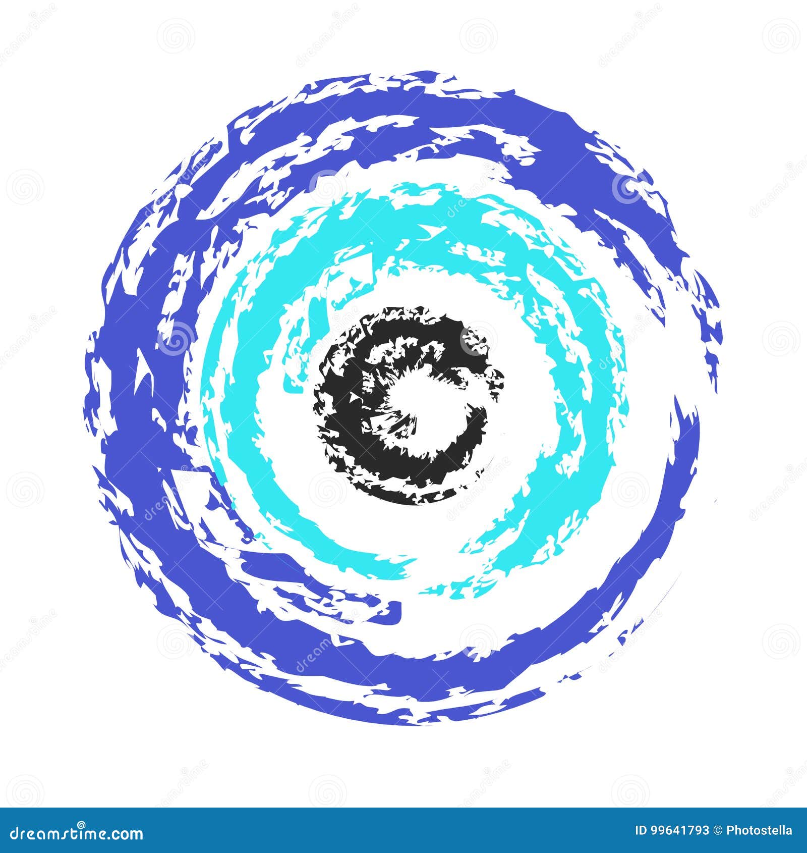 Set Of Blue Evil Eye Vector Isolated On White Background. Hand-drawn ...