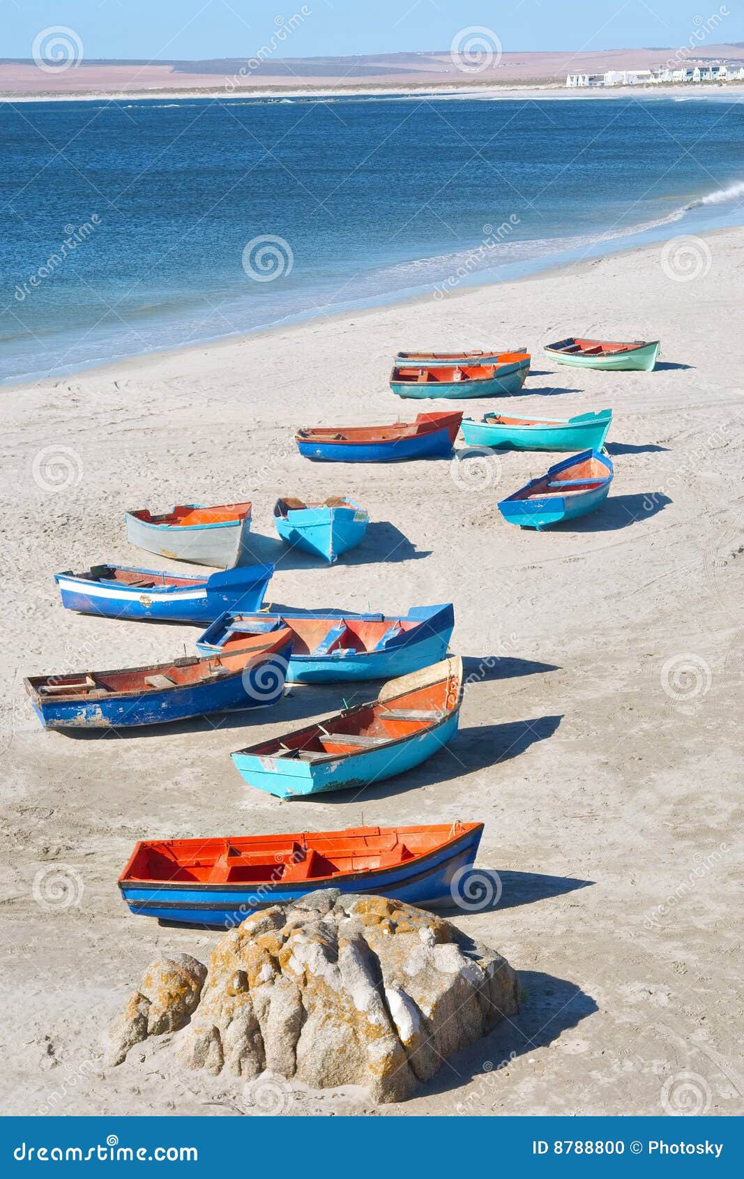 Artistic Group of Boats on Shore Stock Photo - Image of relax, cape ...