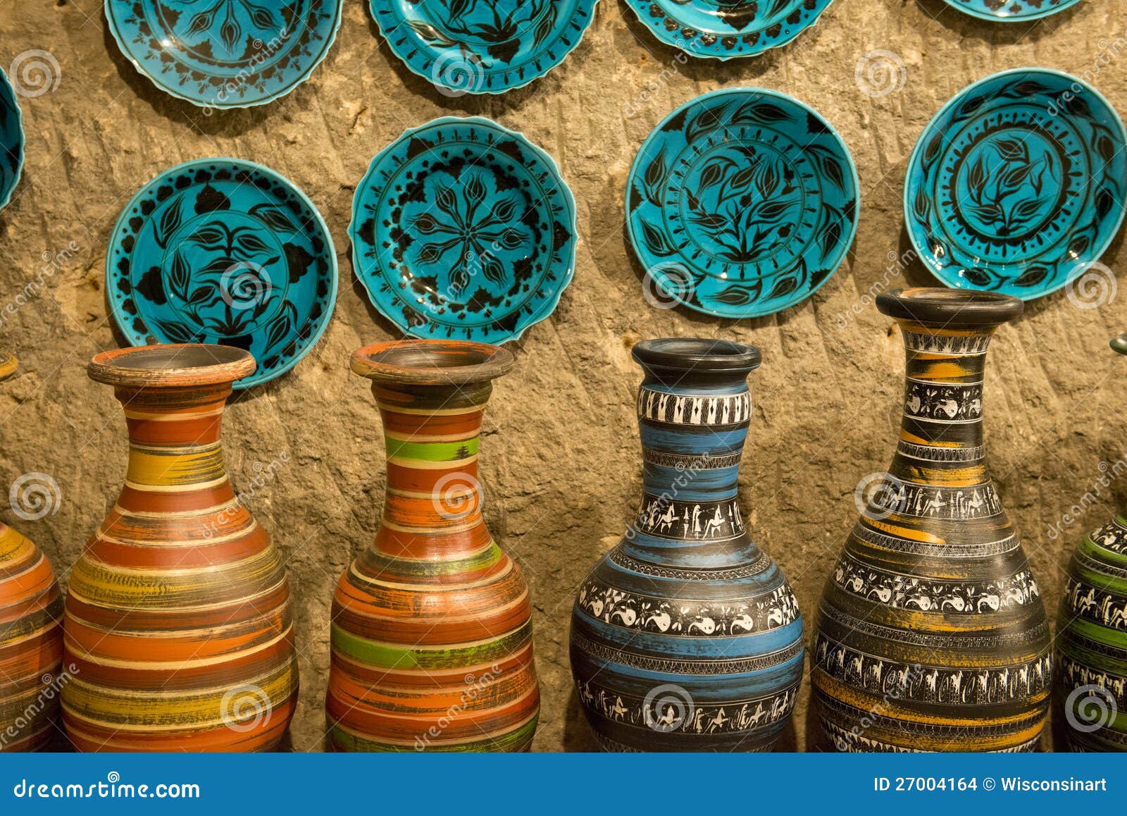 Artistic Handmade Clay Pottery Stock Photo - Image of craft, hand: 27004164