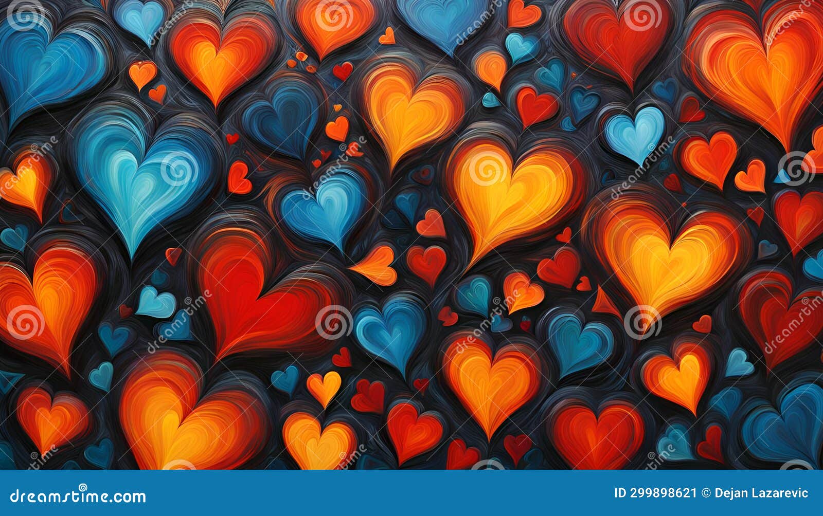 Artistic Hearts.Background with Hearts As a Basis for Romantic Moments ...