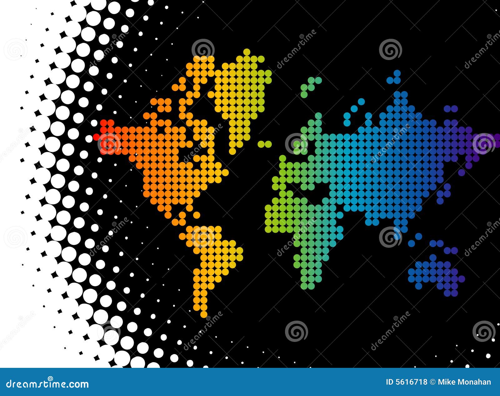 Red Illustrated World Map Stock Photography | CartoonDealer.com #25913078