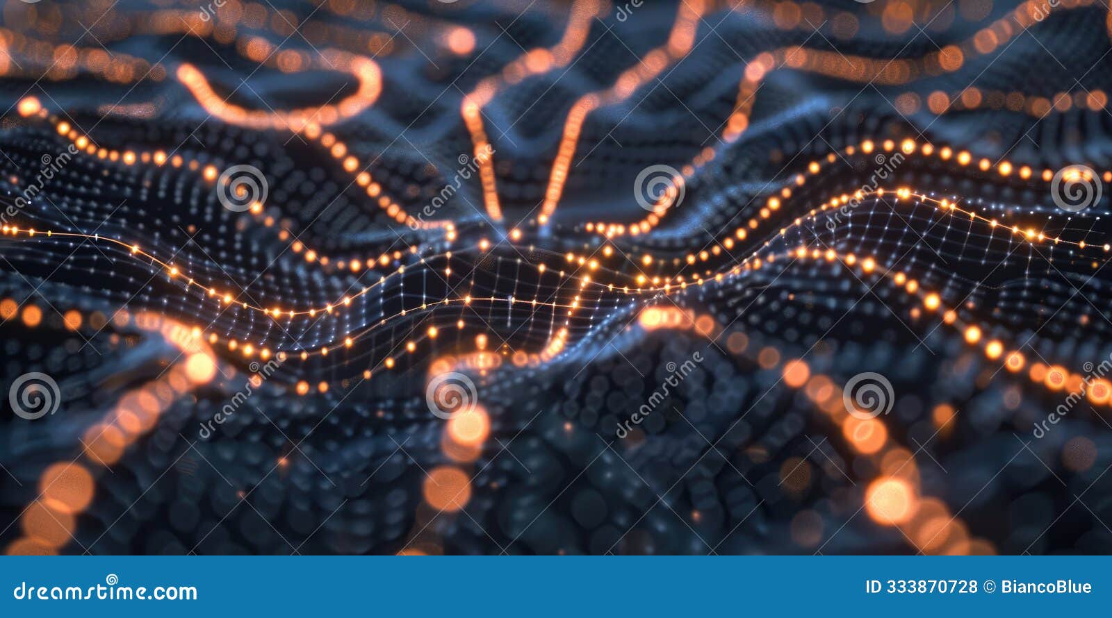 An Artistic Illustration of a Dynamic Digital Waveform Representing ...