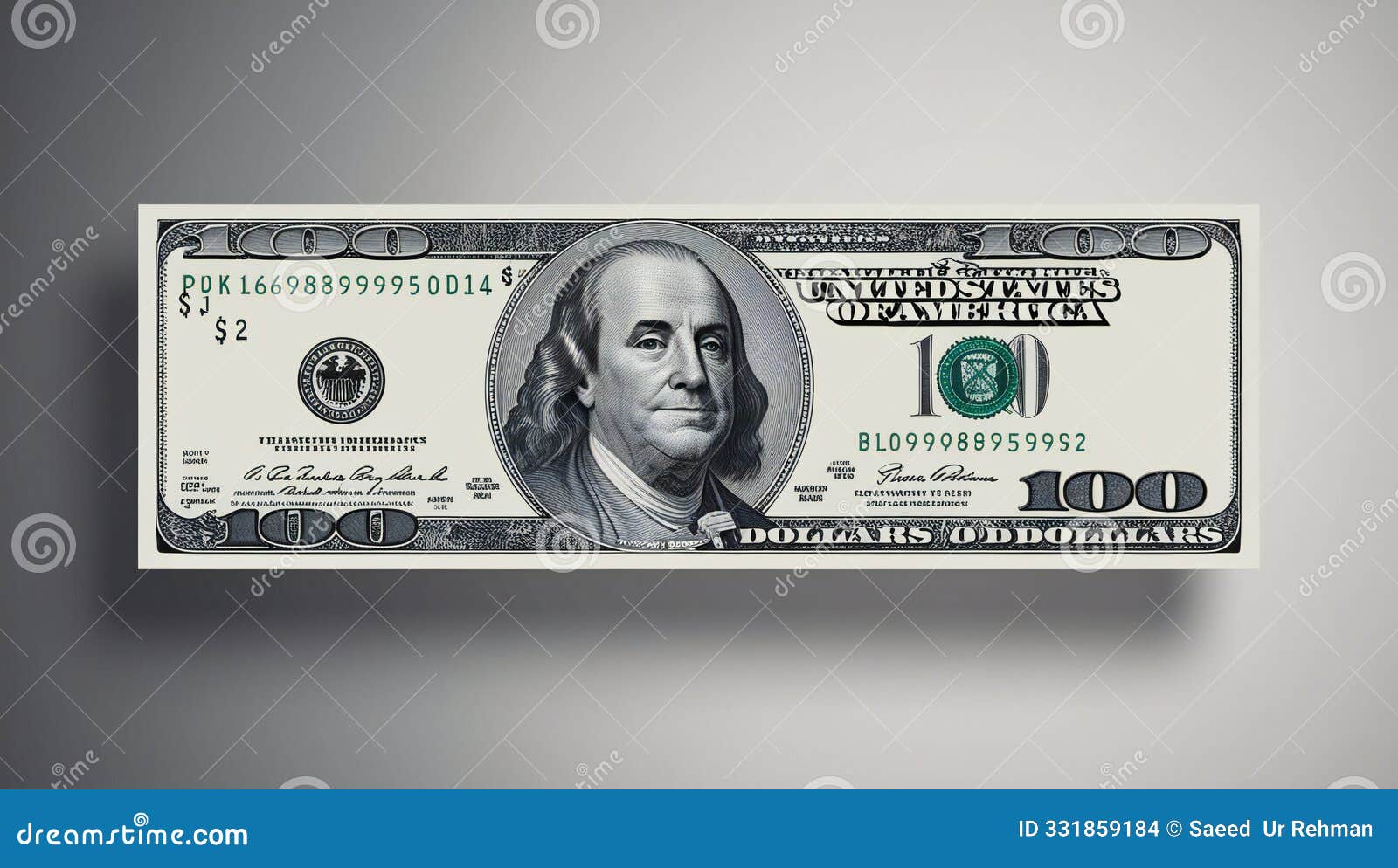 Artistic Illustration Inspired by a US Dollar Bill Design Stock ...