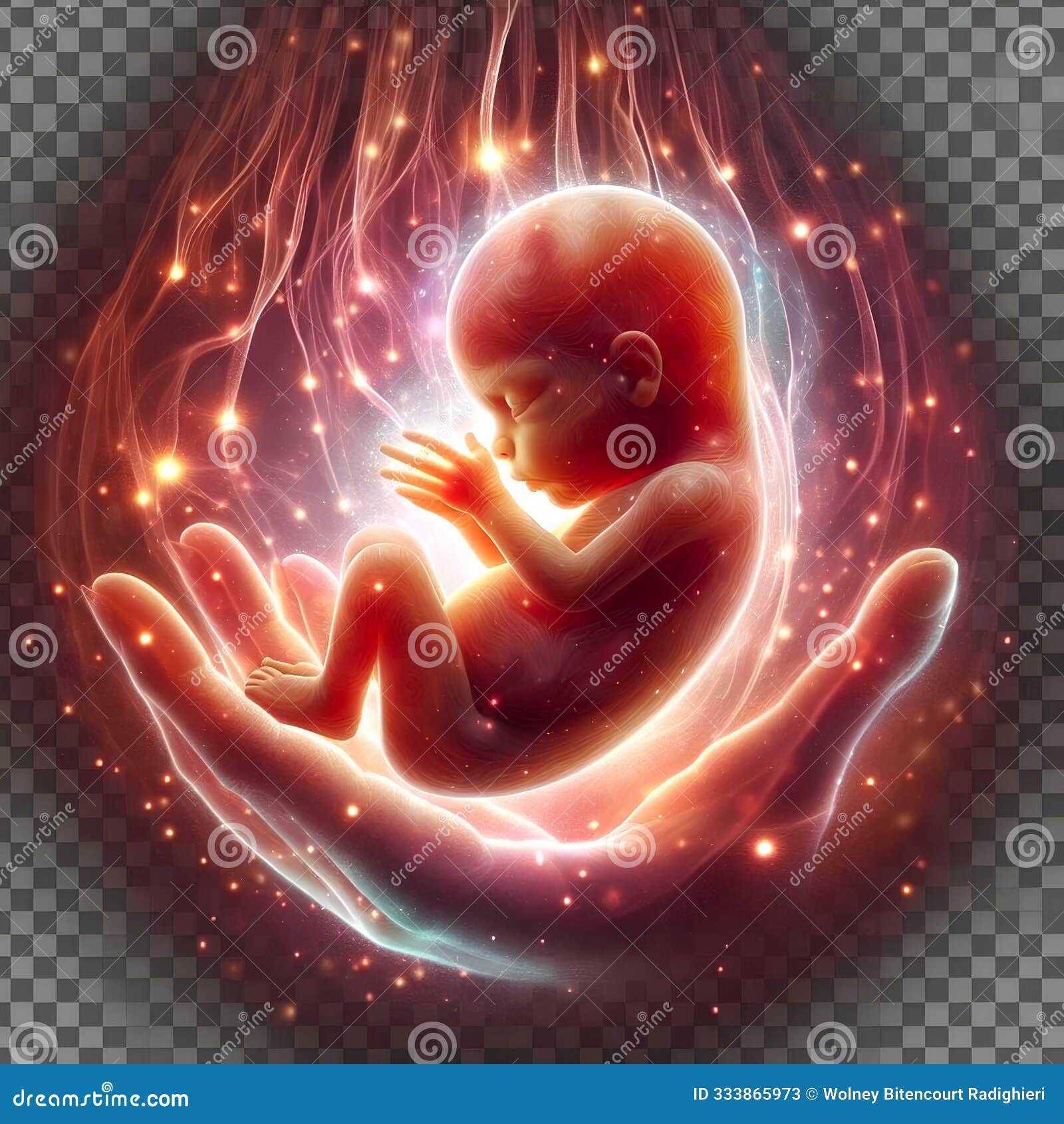 Artistic image of a fetus stock illustration. Illustration of artistic ...