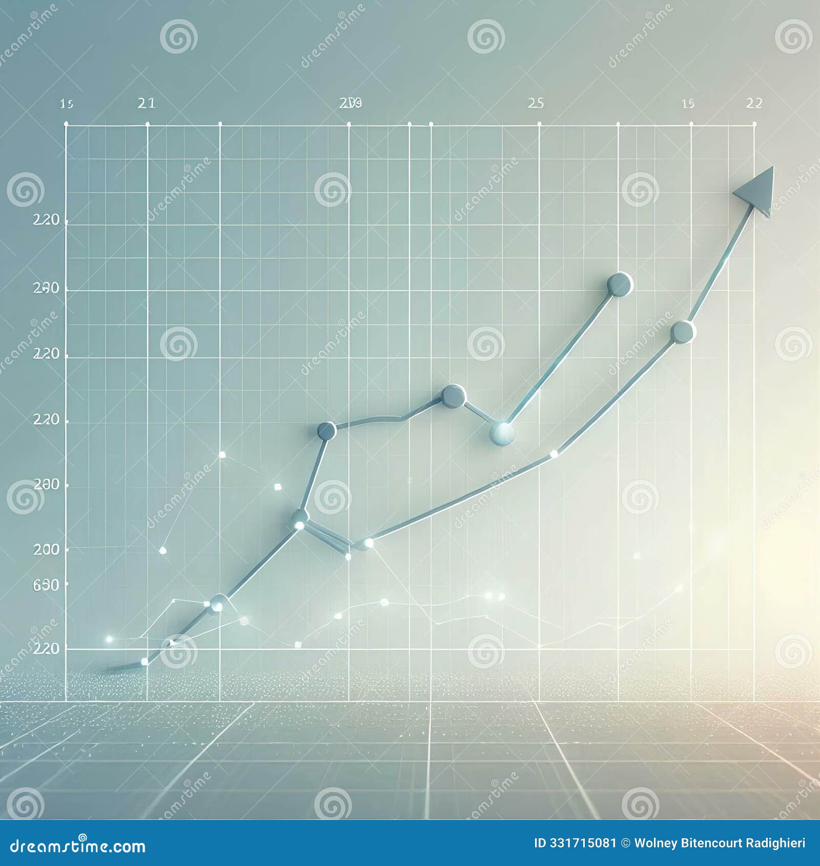 Artistic Image of a Growth Graph Stock Illustration - Illustration of ...