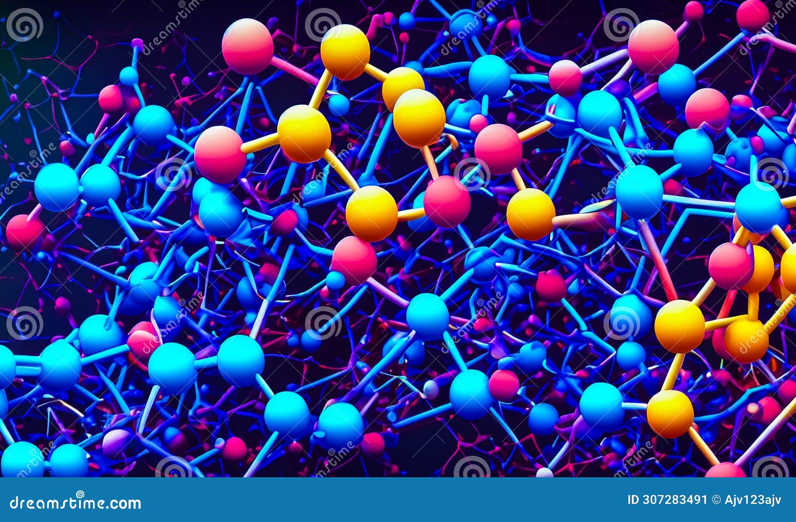 A Highly Coloured Image of Scientific Molecular and Nuclear Fusion ...