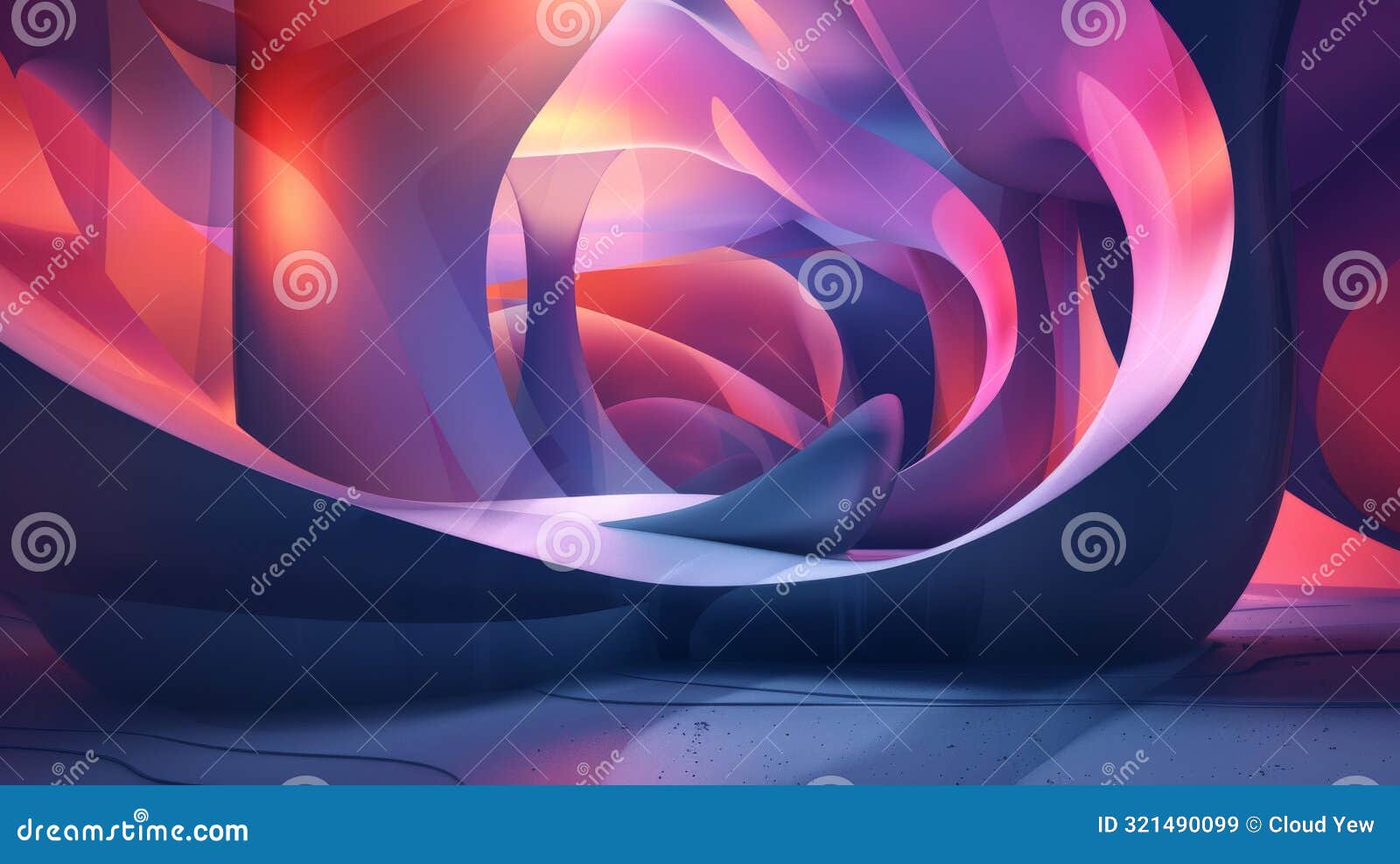 Artistic Interpretation of Abstract Concepts in a Mockup Design. Stock ...