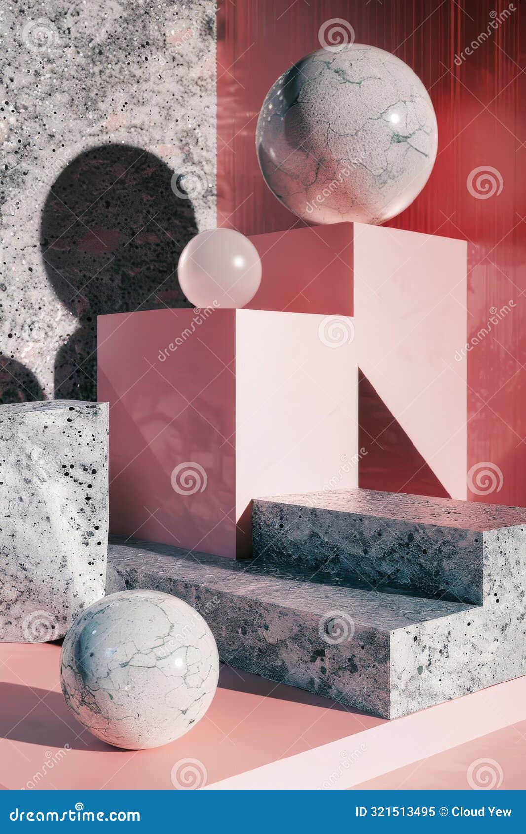 Artistic Interpretation of Abstract Concepts in a Mockup Layout. Stock ...