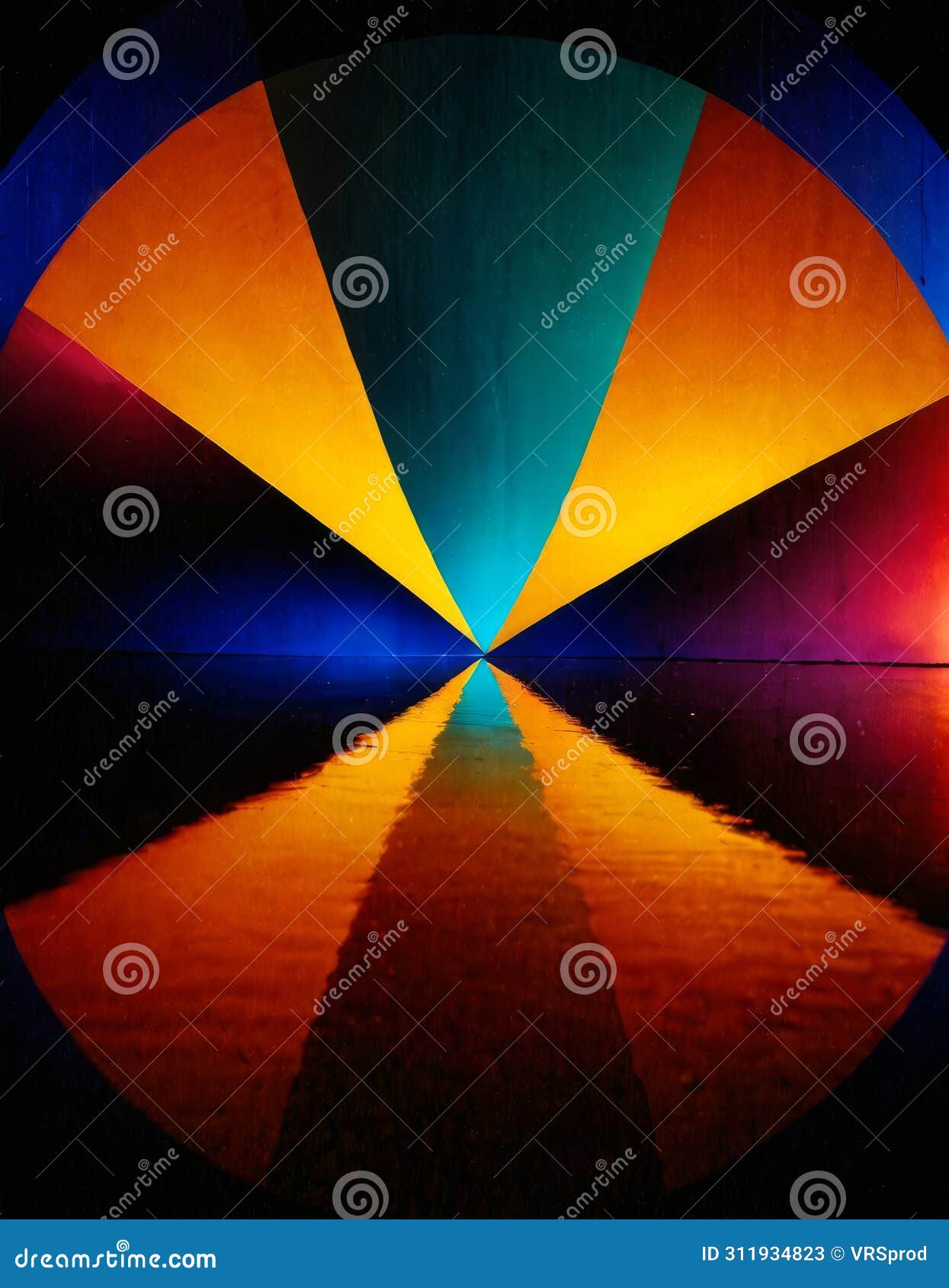 Circular Color Spectrum Art Stock Illustration - Illustration of ...