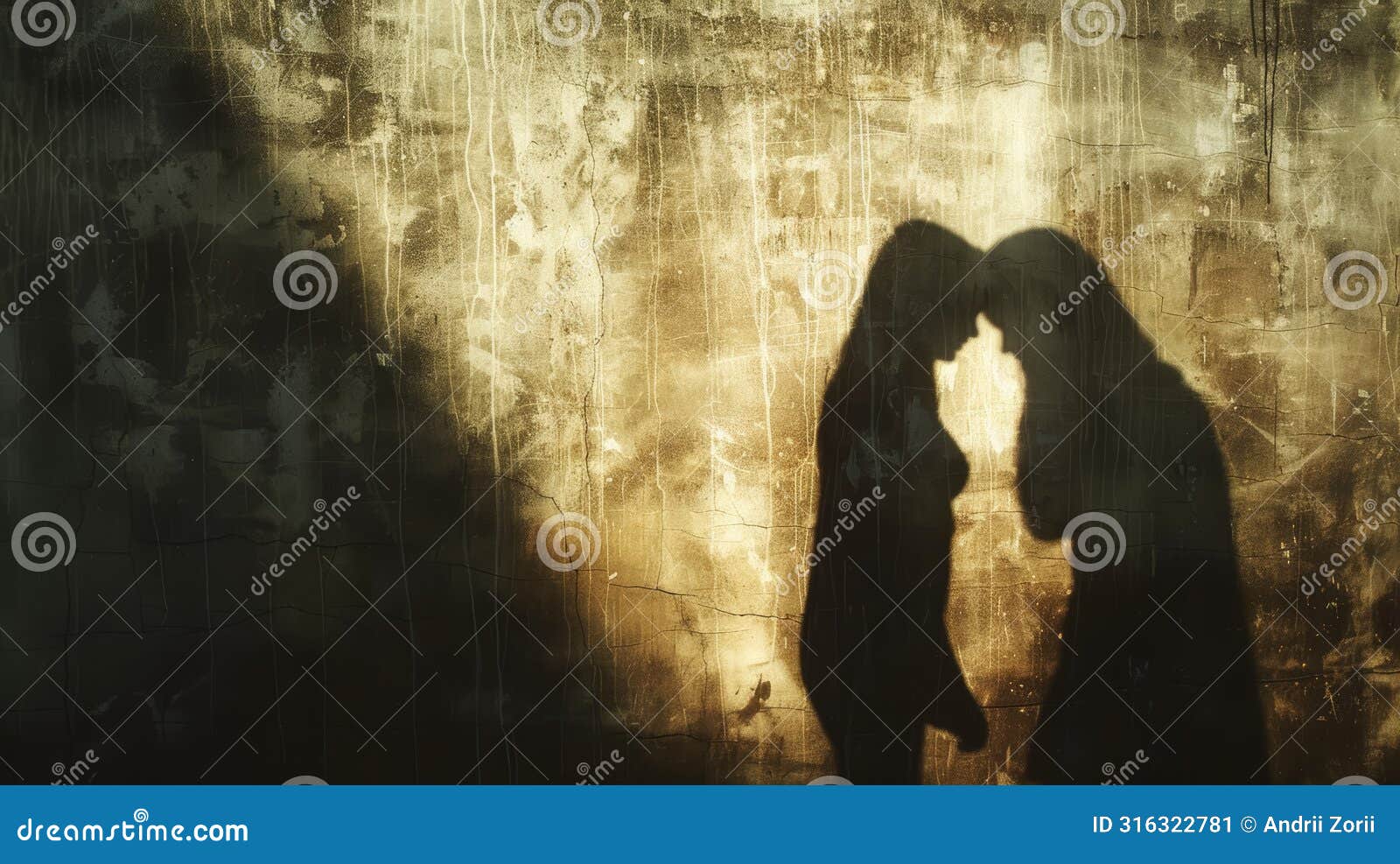 Abstract Shadows Depicting Struggle with Chiaroscuro Effect Stock Image ...