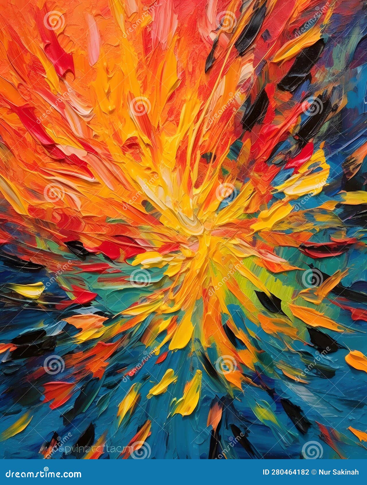 An Artistic Interpretation of Hellfire and Paradise in the Textured ...