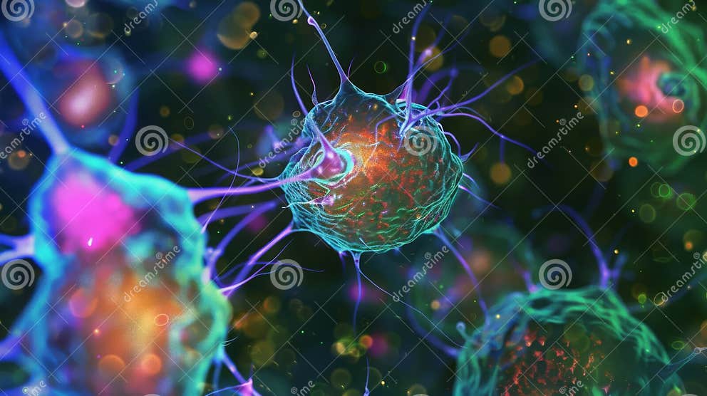 Artistic Interpretation of a Human Face Intertwined with Molecular ...