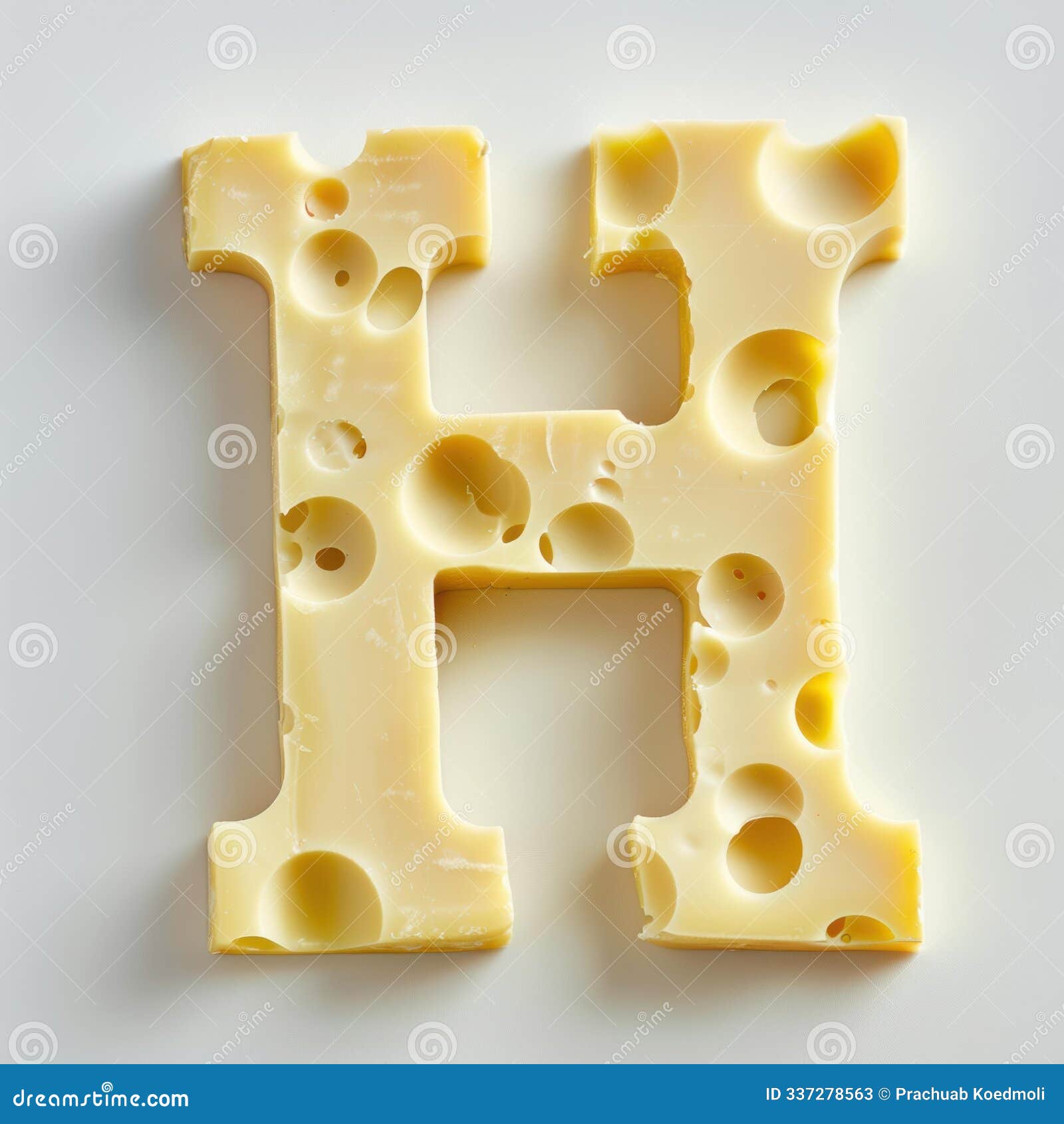 Artistic Letter H Crafted from Geometric Slices Stock Illustration ...