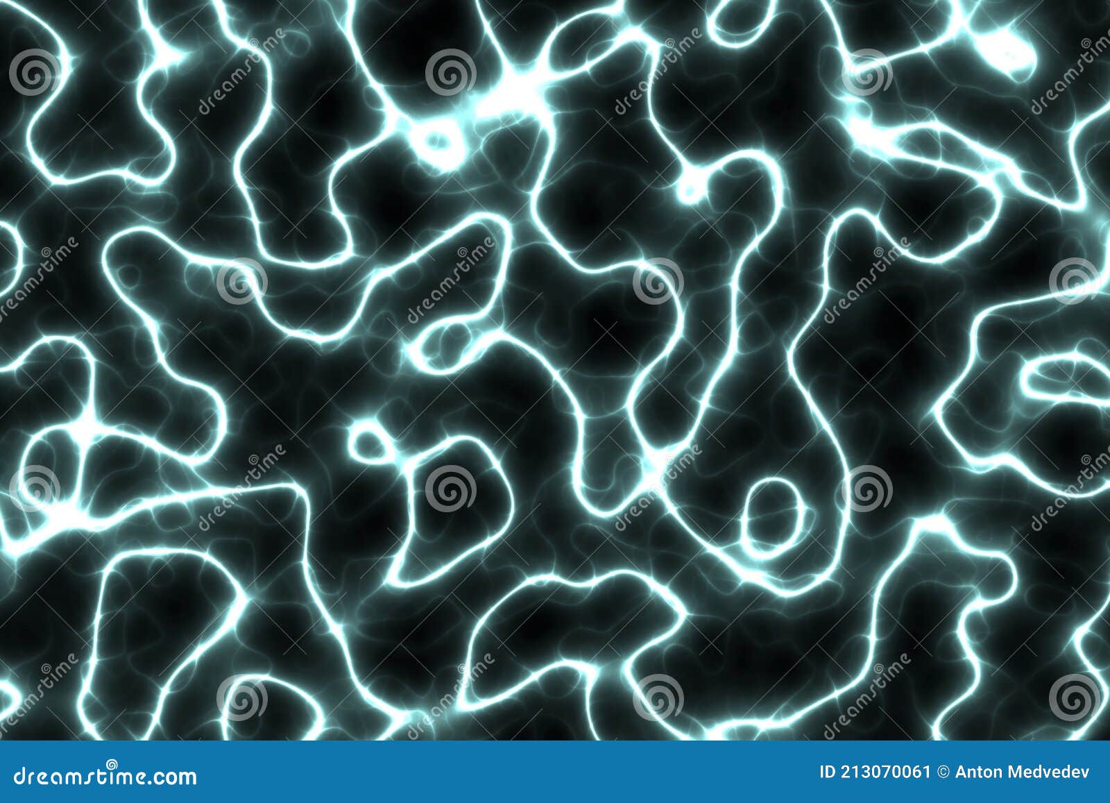 Artistic Light Blue Liquid Neon Magic Waves Computer Graphics Texture ...