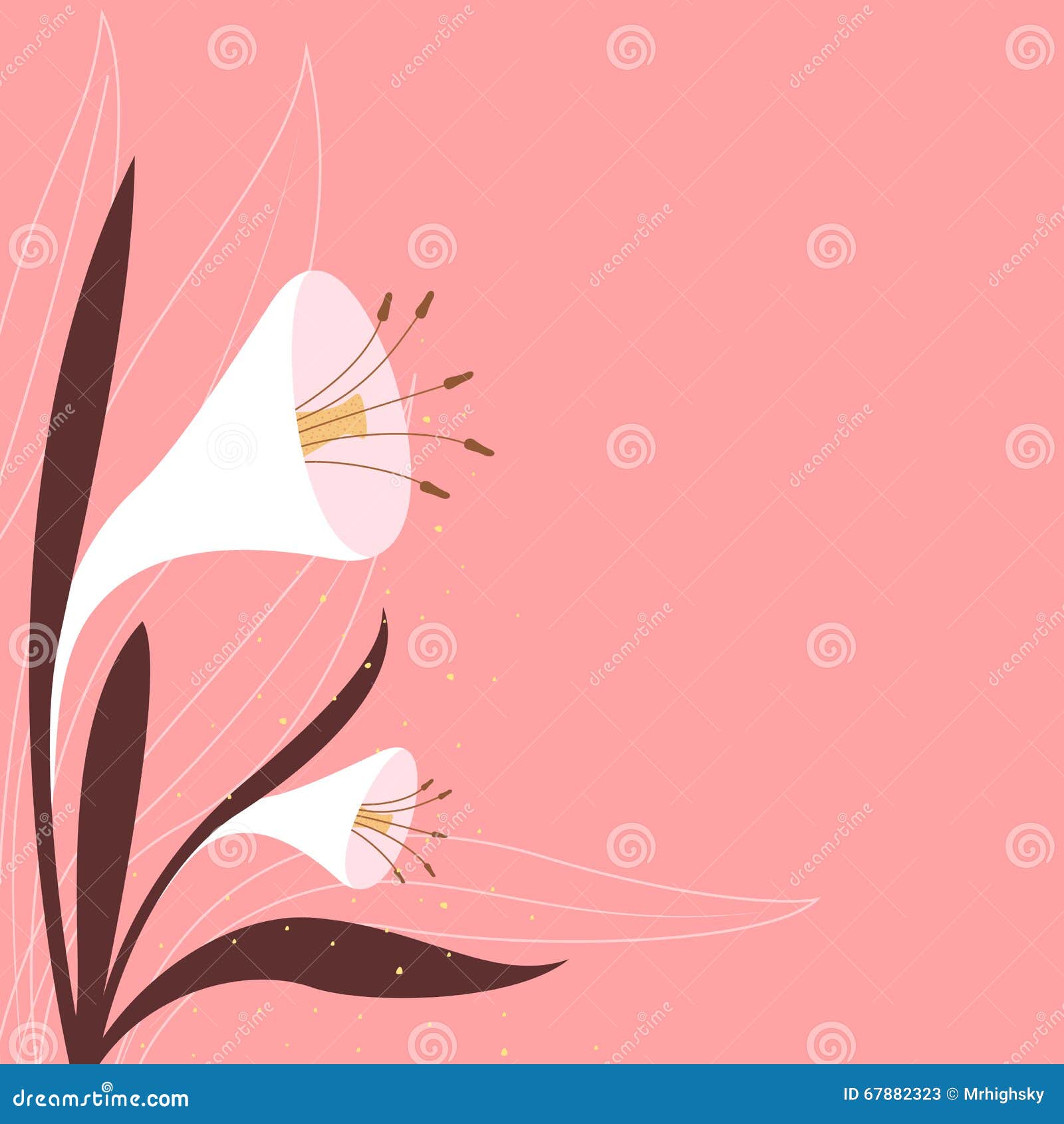 Lilly Flower Stock Image | CartoonDealer.com #7552501