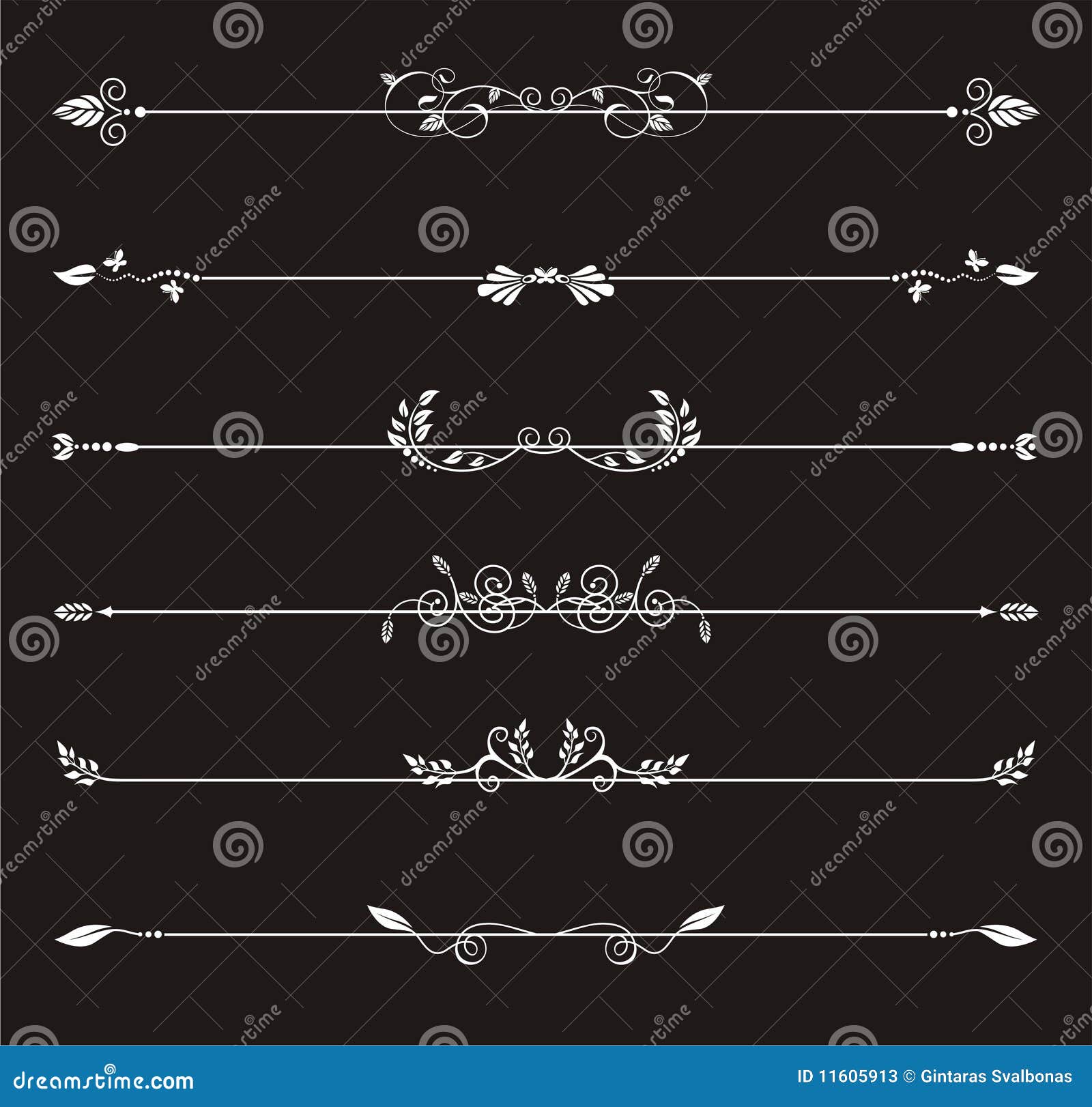 Artistic line dividers stock vector. Illustration of dividing - 11605913