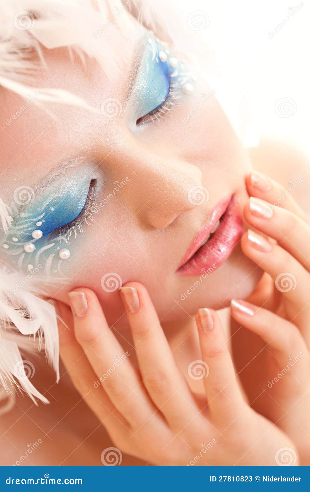 Artistic make-up stock image. Image of adult, woman, fashion - 27810823