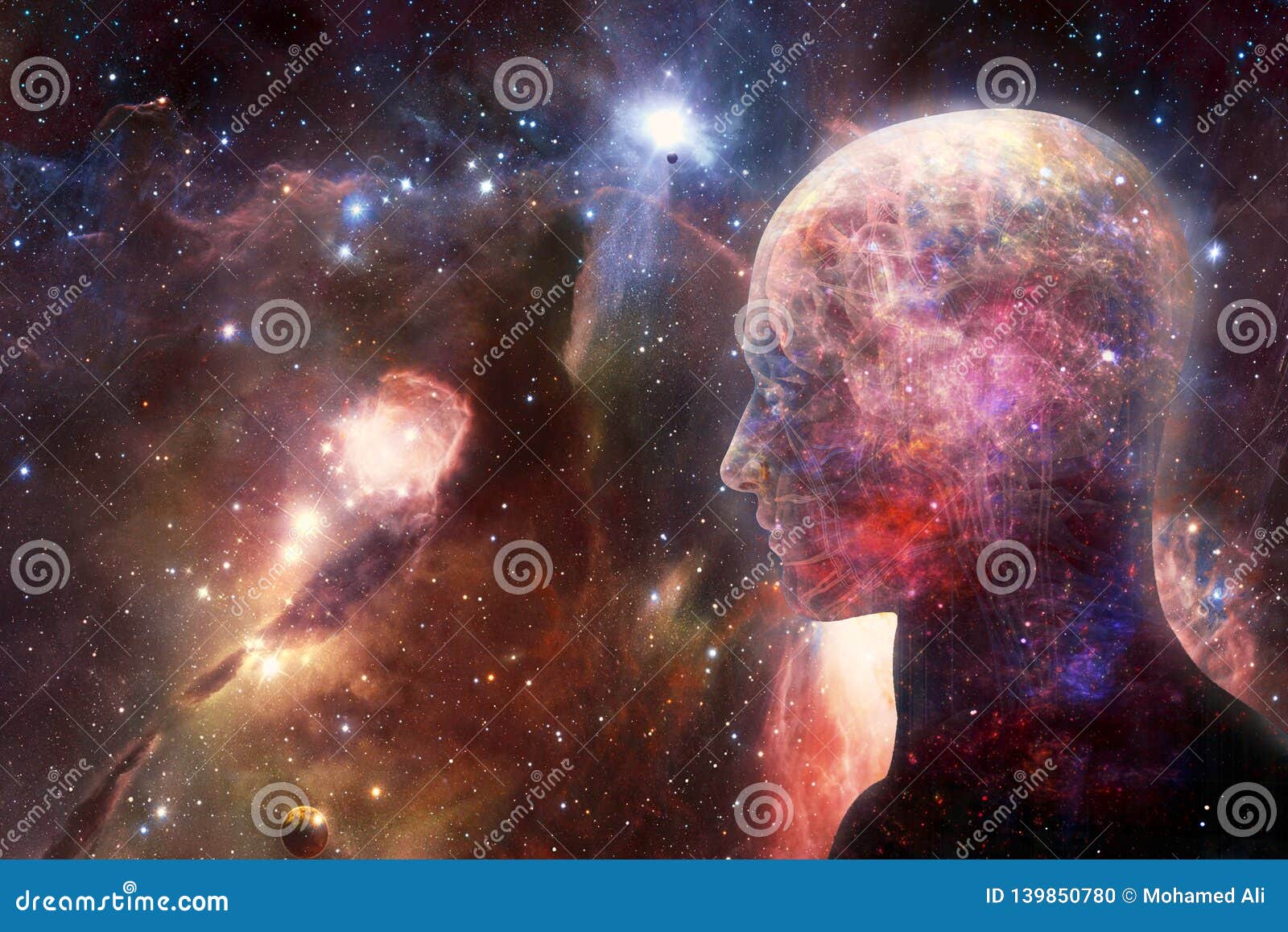 Artistic Modern Abstract Human Artificial Intelligent Interface in ...