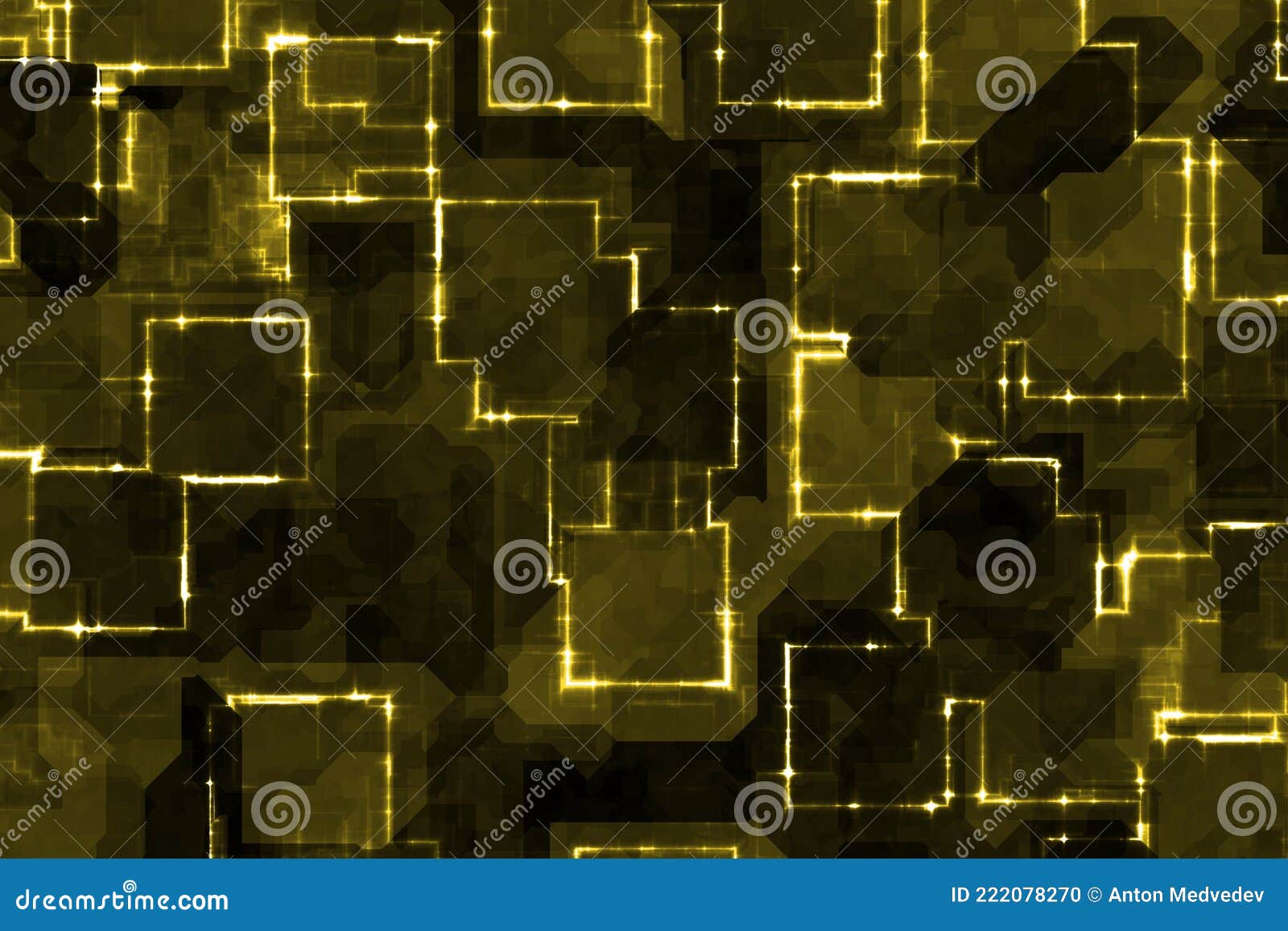 Artistic Modern Yellow Web Digital Light Computer Graphic Texture or ...