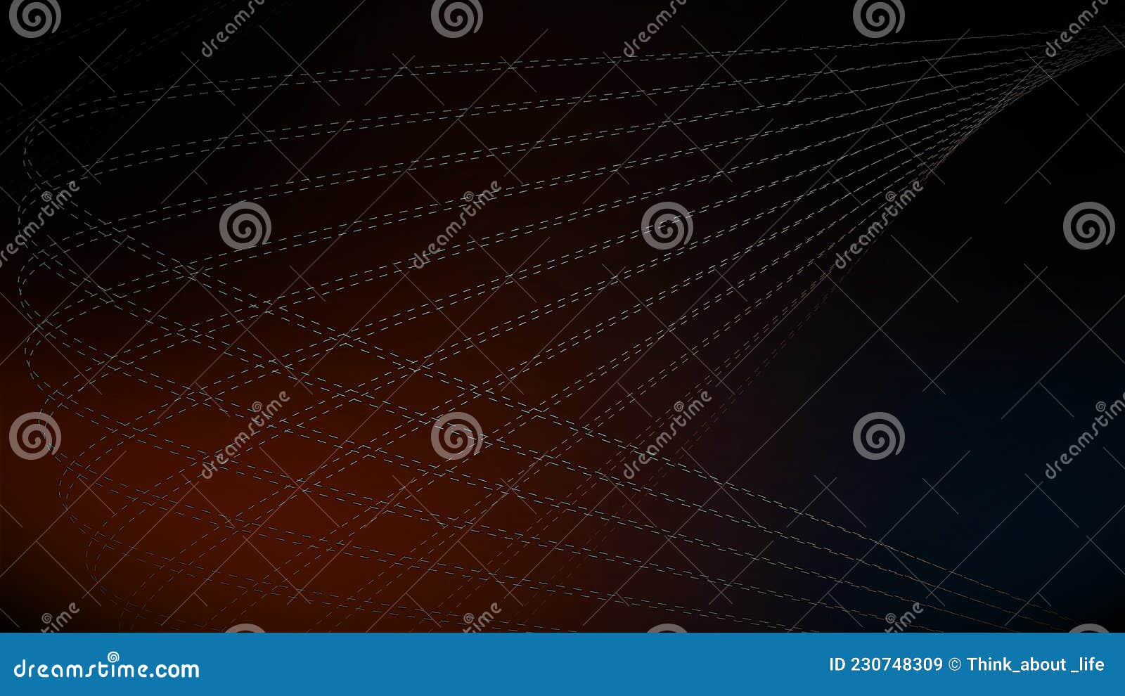 Artistic Movement of Geometric Line. Abstract Geometric Simple Line ...