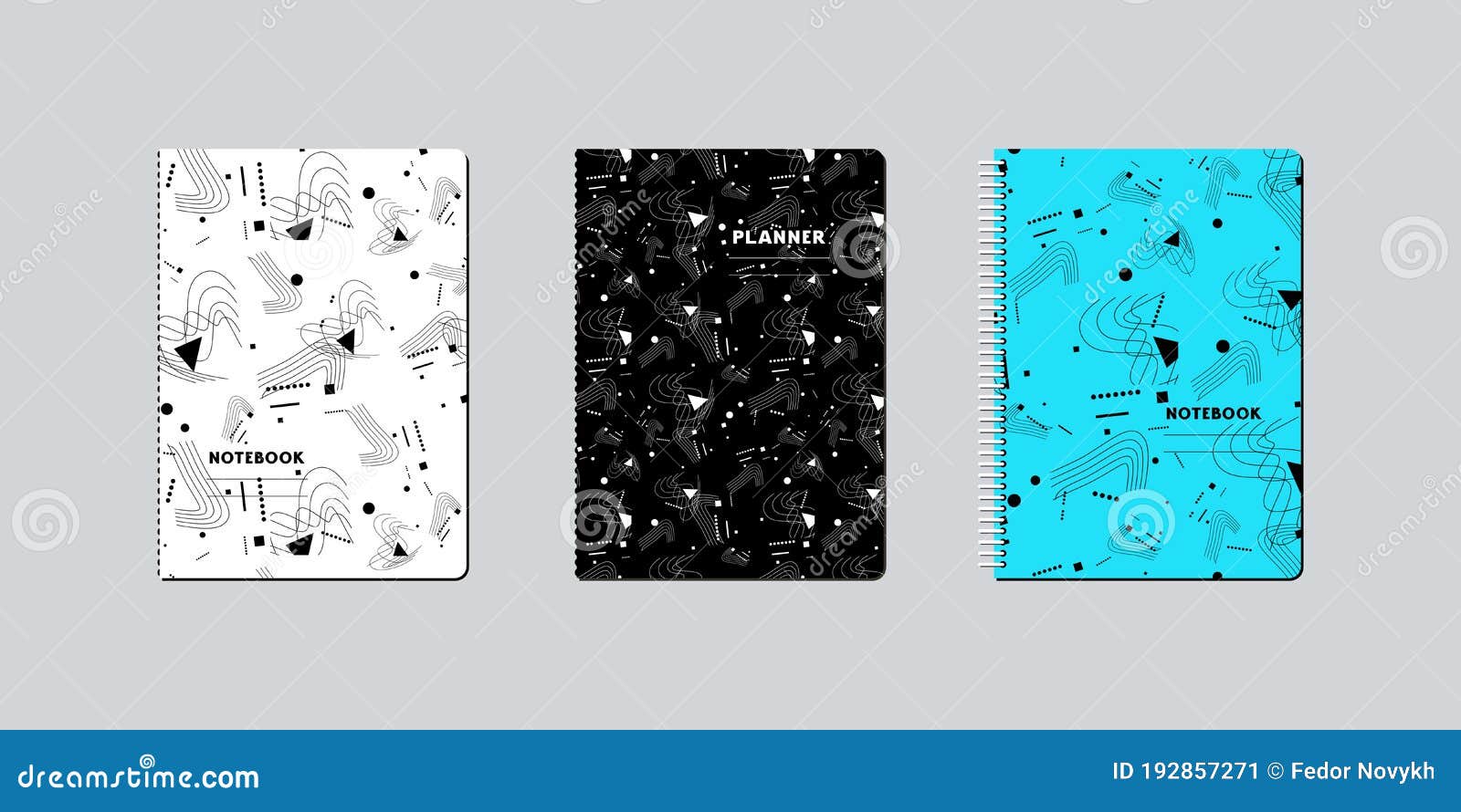 Artistic Notebook Covers Design Stock Vector - Illustration of minimal ...