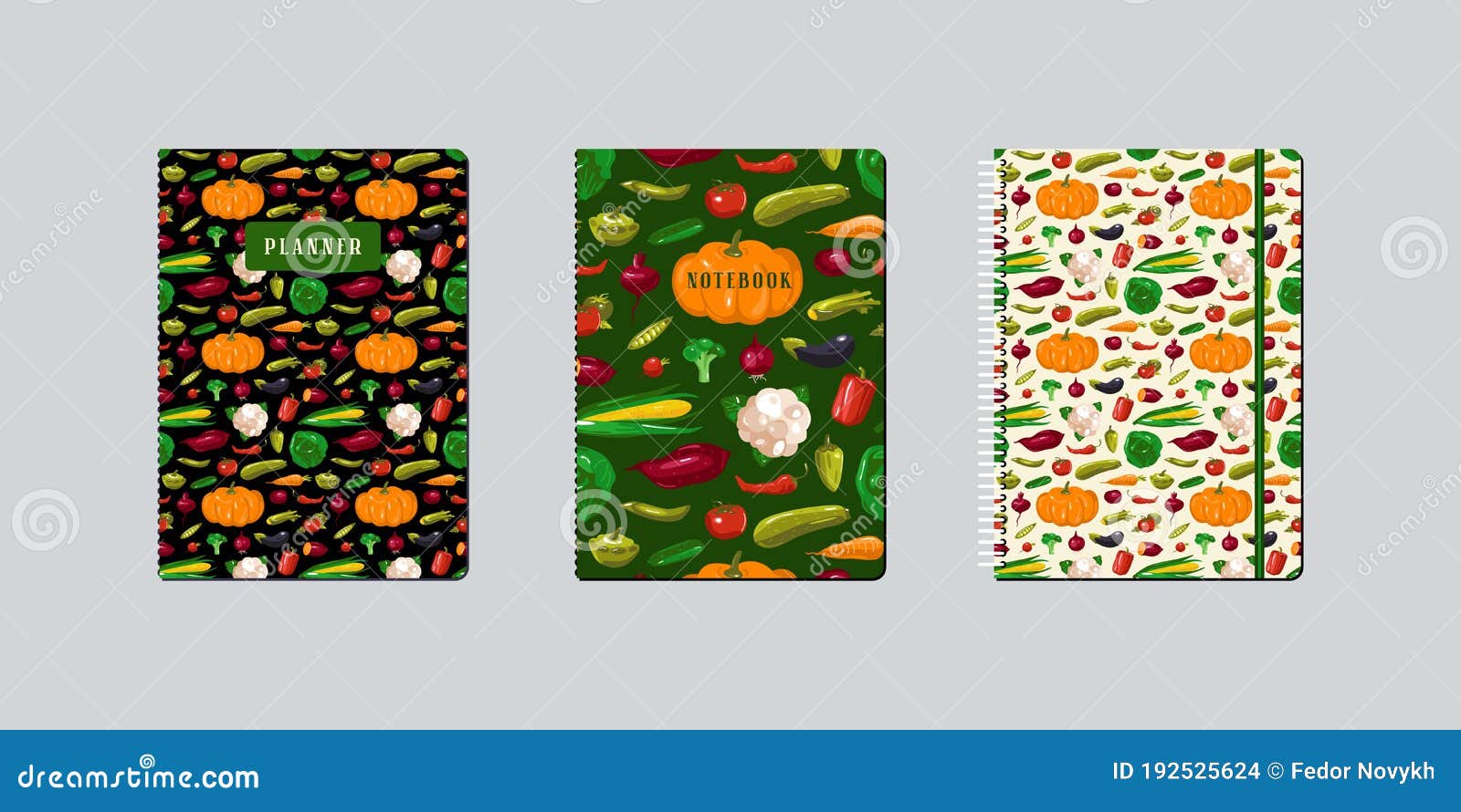 Artistic Notebook Covers Design with Hand-drawn Graphic Stock Vector ...