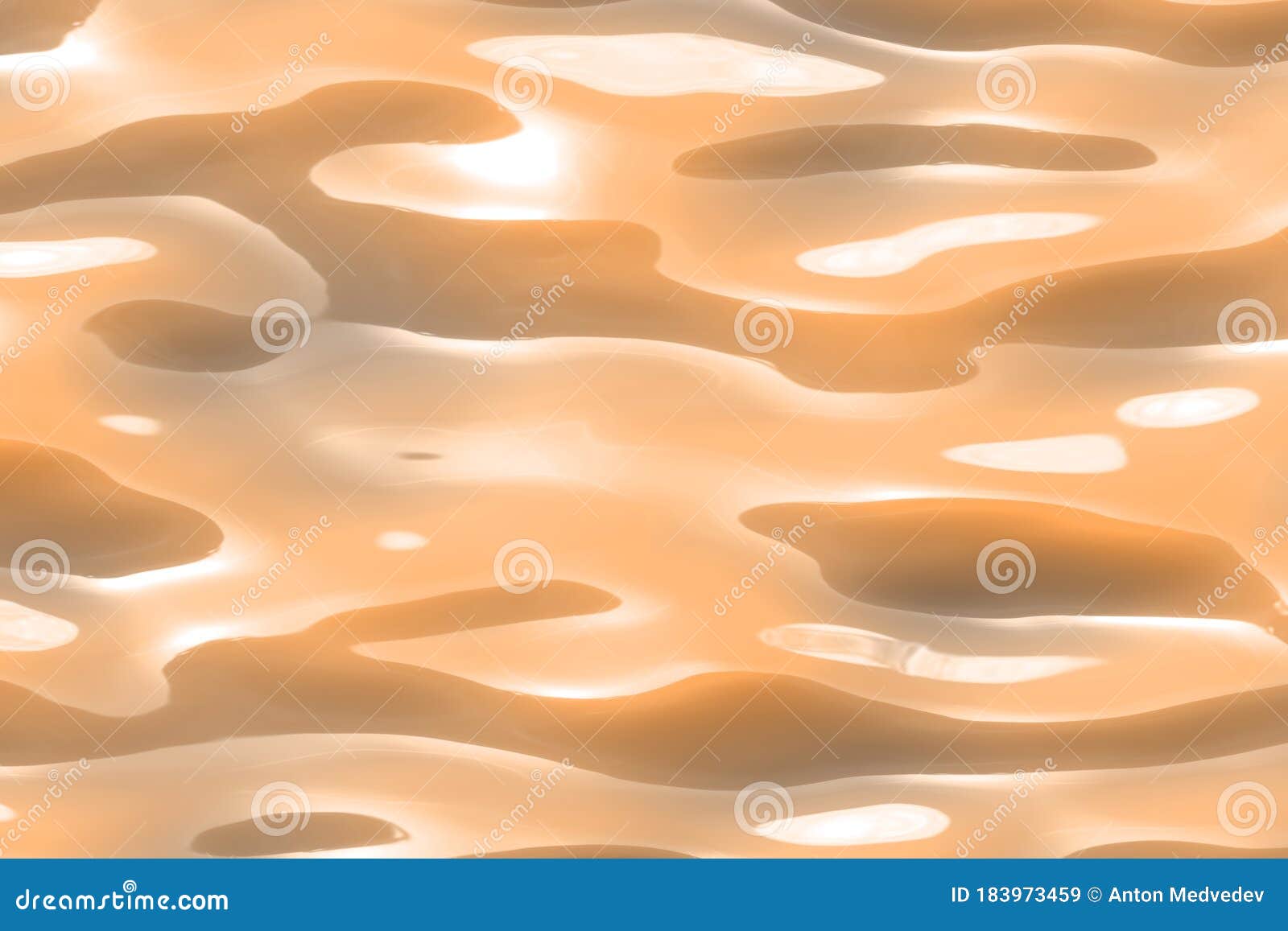 Artistic Orange Melting Plastic Digital Graphics Texture Illustration ...