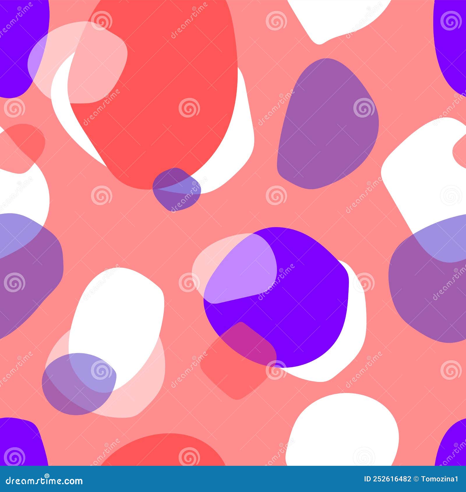 Artistic Organic Seamless Pattern with Circles Stock Vector ...
