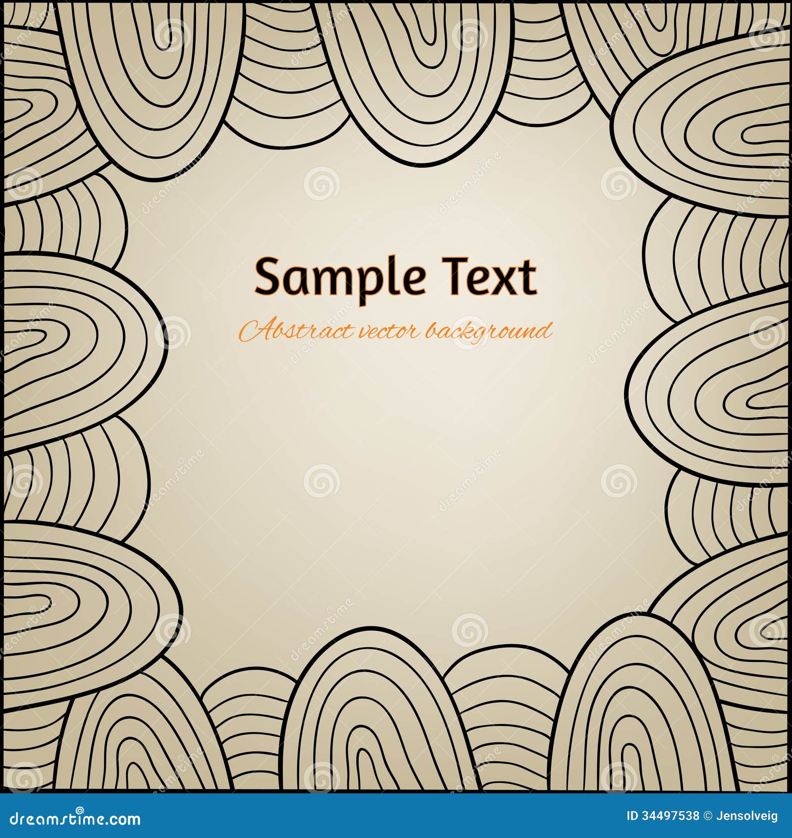 Artistic Ornamental Vector Frame Background Stock Vector - Illustration ...