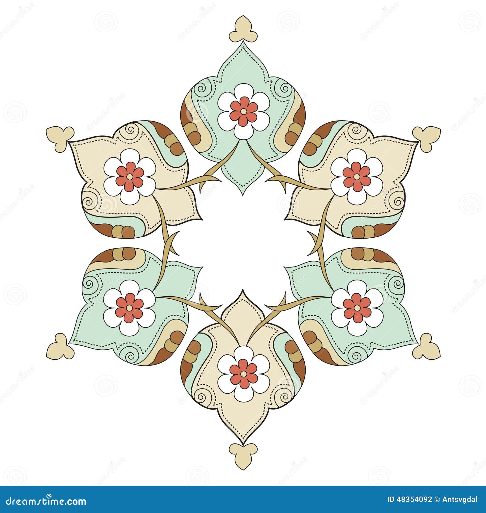 Artistic Ottoman Pattern Series Eight Stock Vector - Illustration of ...