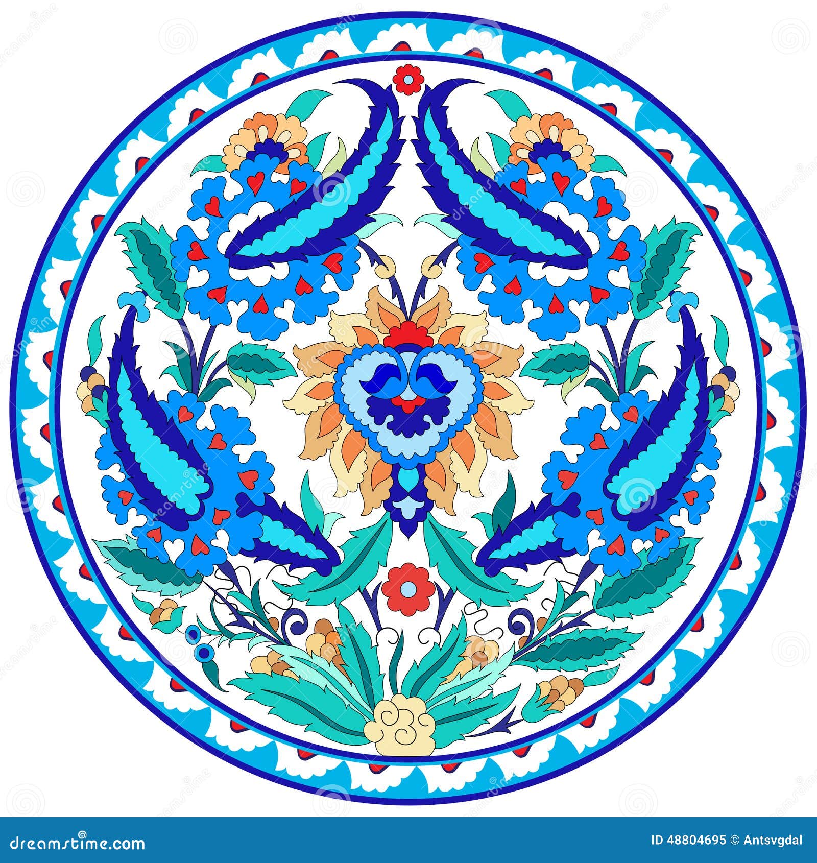 Artistic Ottoman Pattern Series Fourty Seven Stock Vector ...