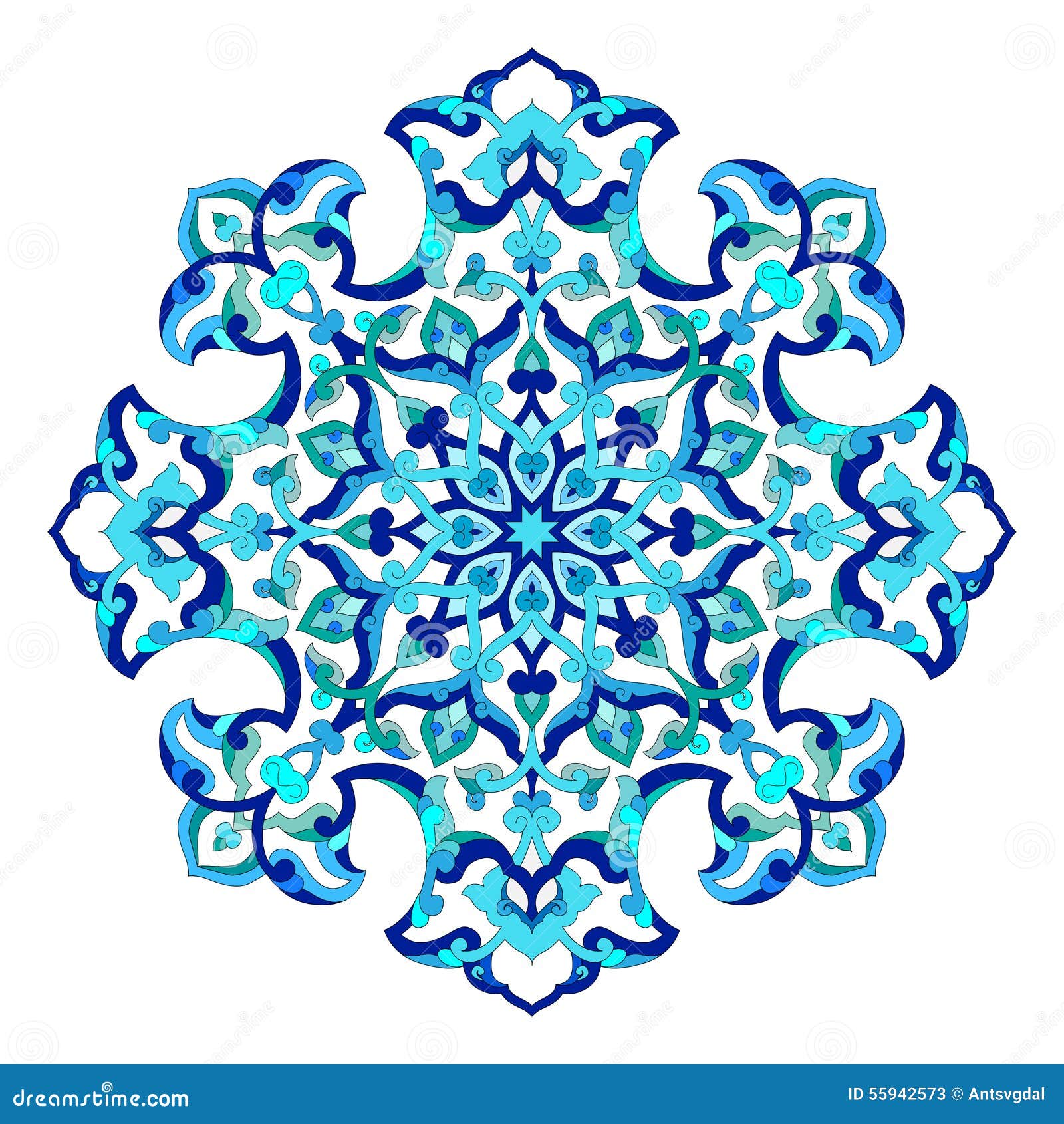 Artistic Ottoman Pattern Series Ninety Two Stock Vector - Illustration ...